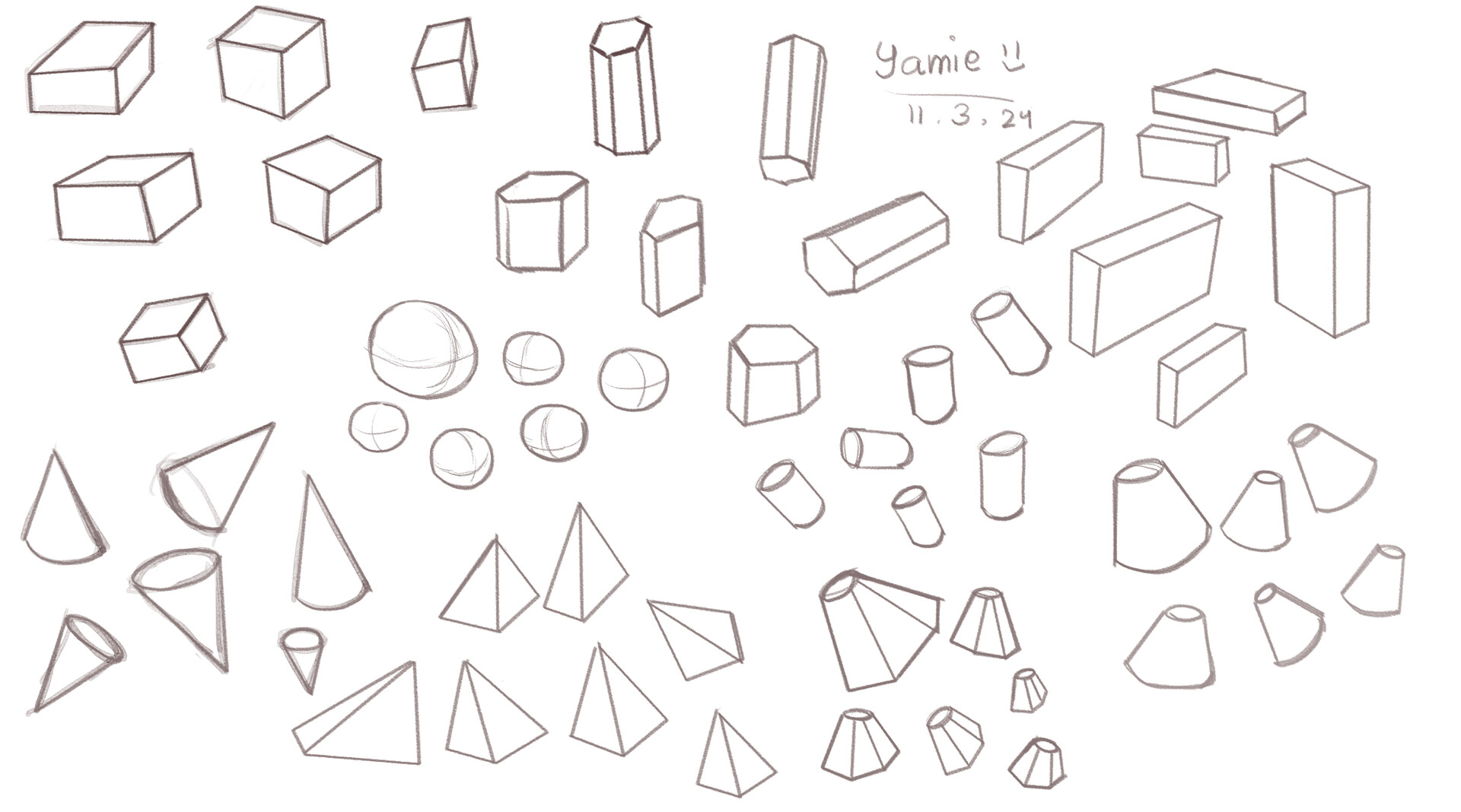 ArtStation - Shape studies