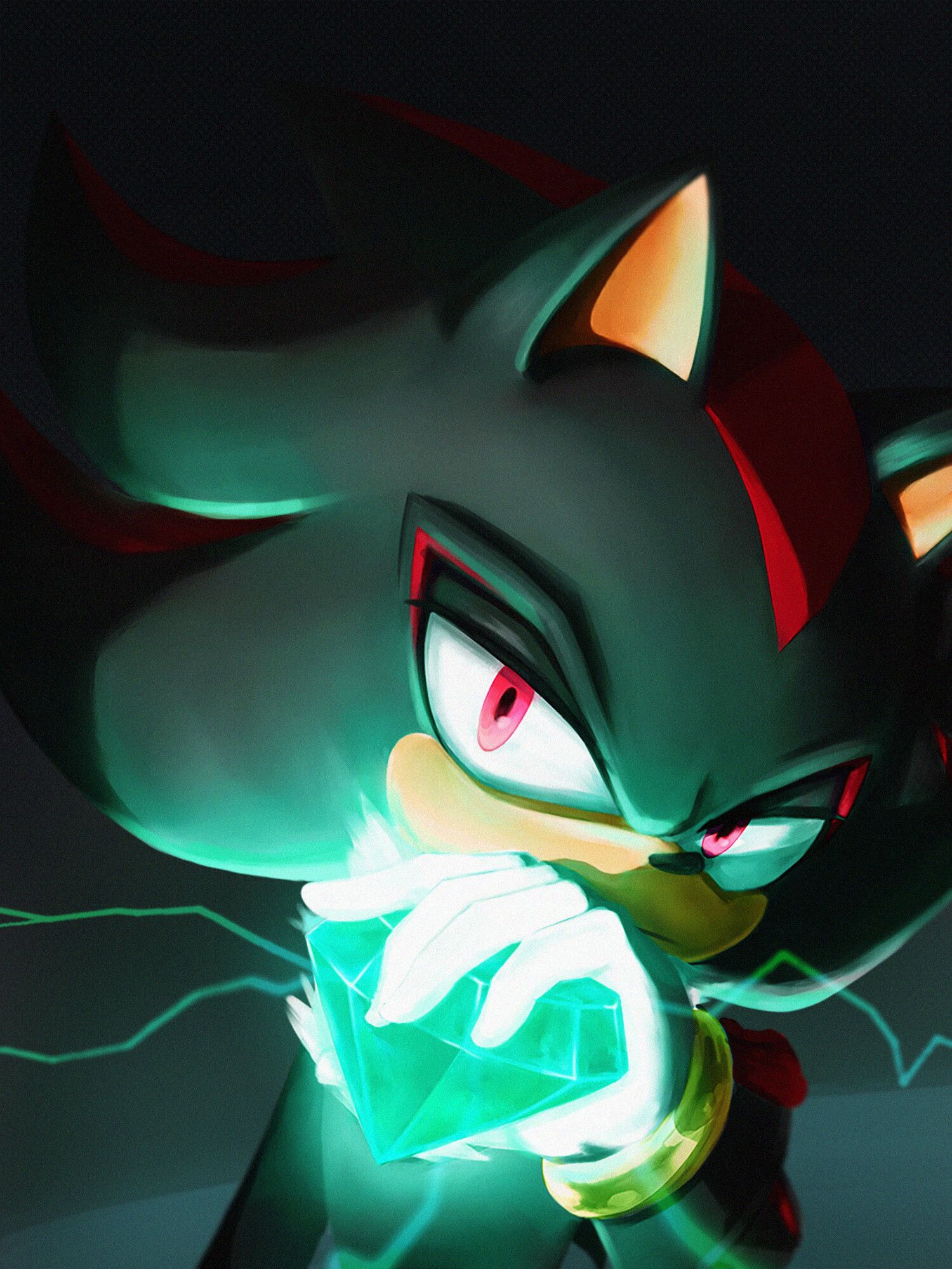ArtStation - Chaos control (Shadow the hedgehog fanart)