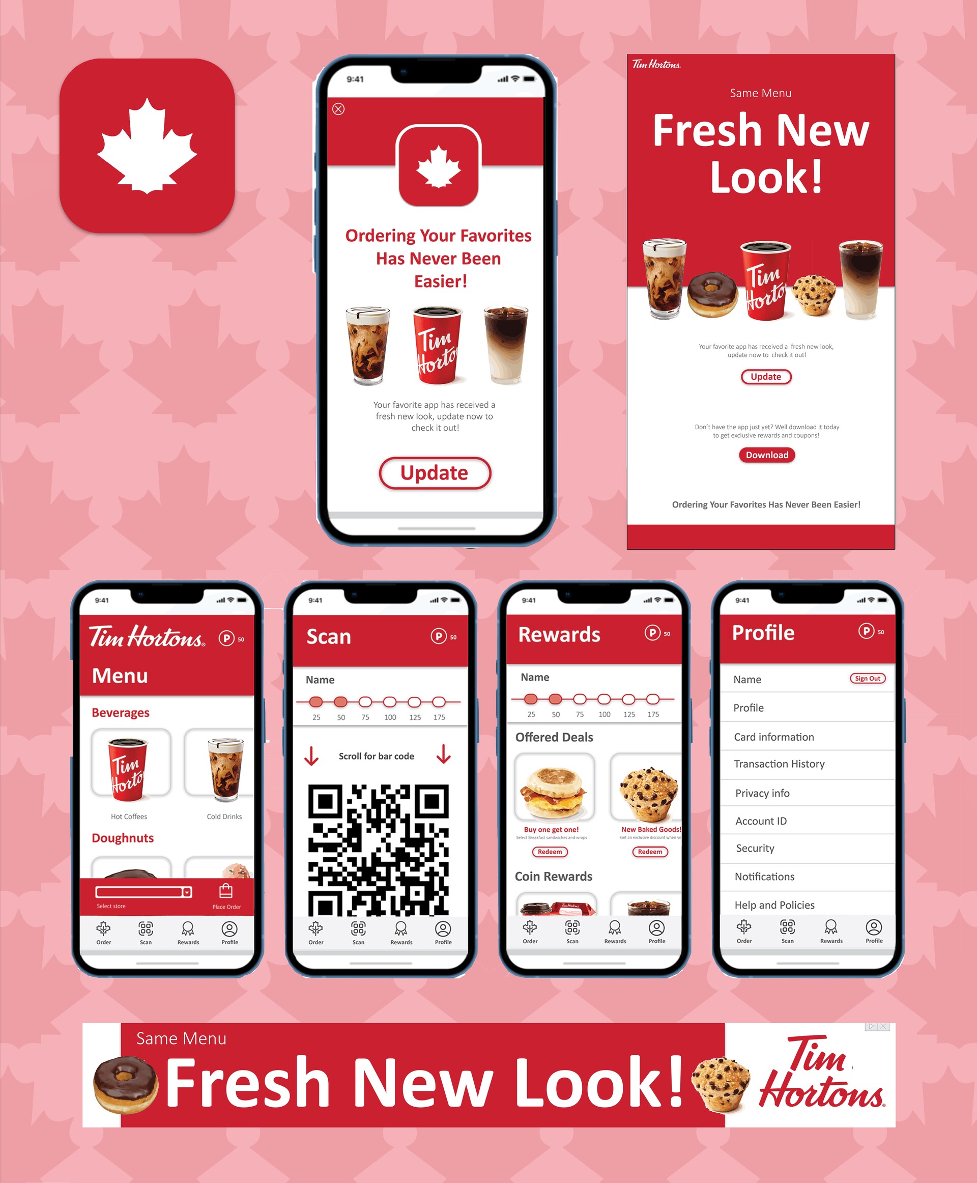 ArtStation - Tim Hortons App Redesign 2023