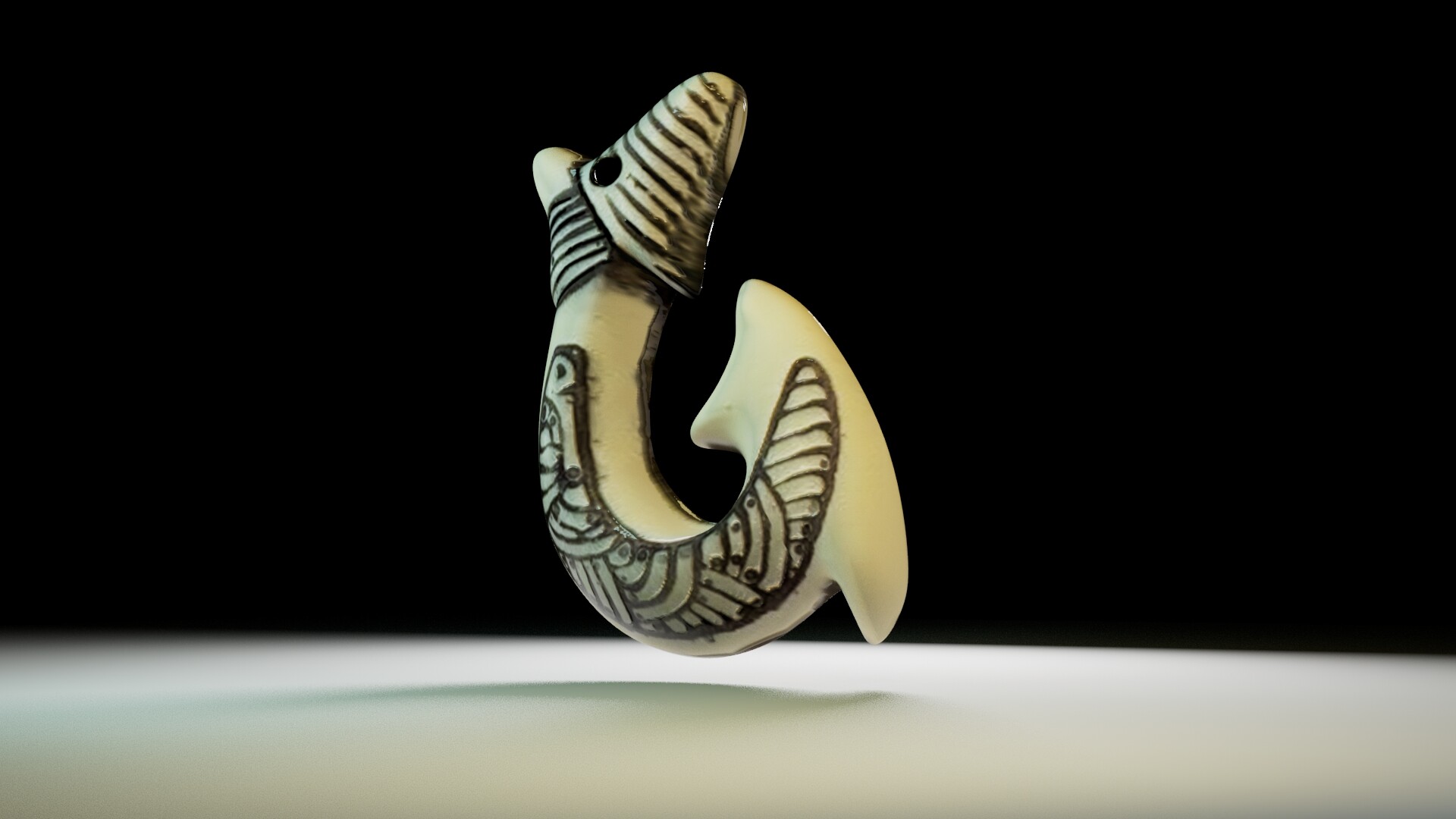 ArtStation - 3D Fish Hook Necklace