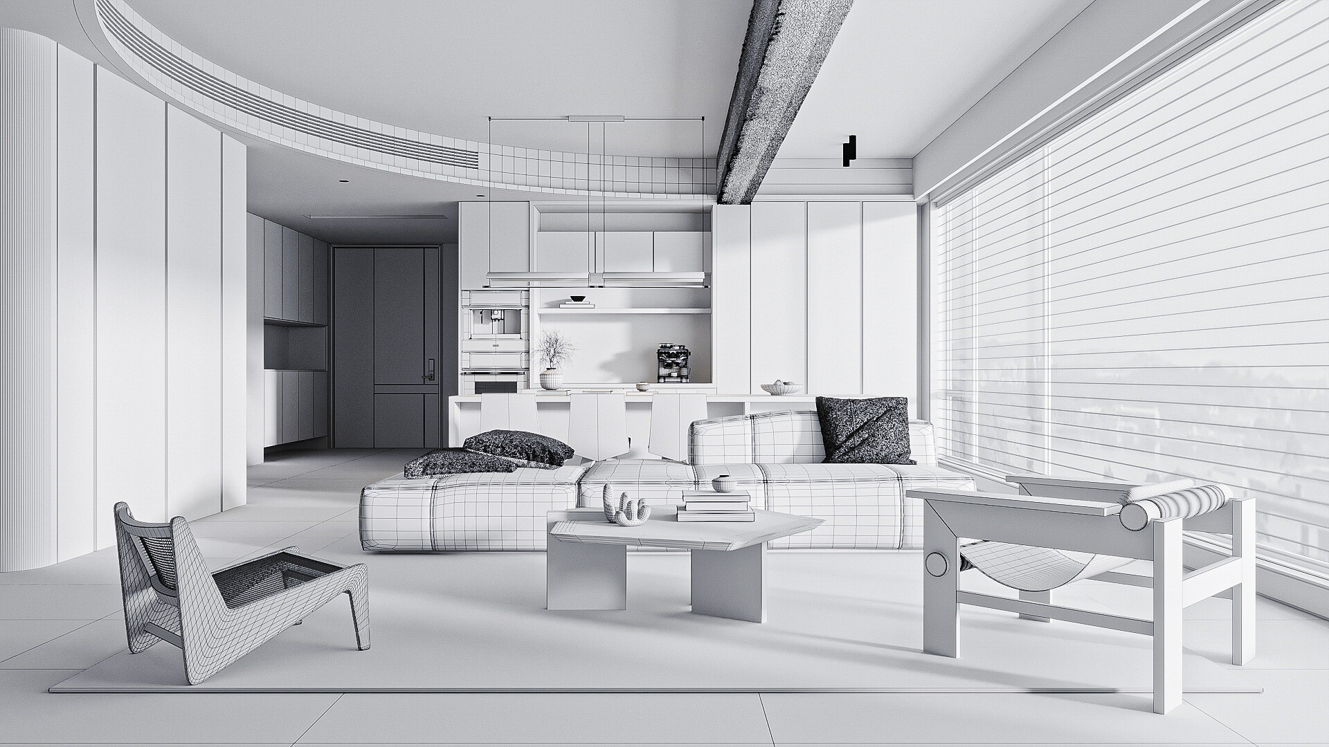 Archviz Hub - Design and Visualize Your Ideas - Modern living room 02