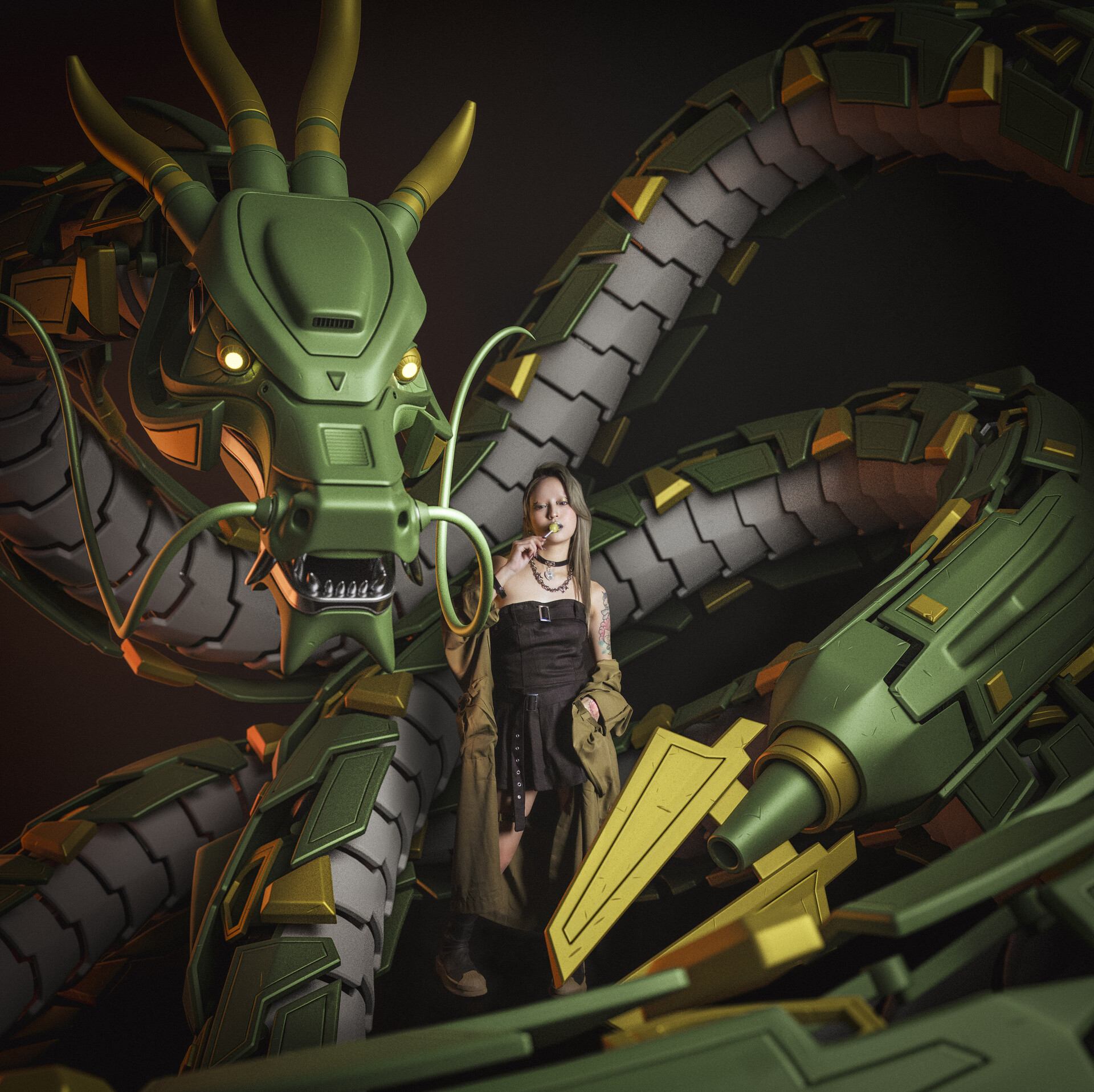 ArtStation - Robotic Chinese Dragon