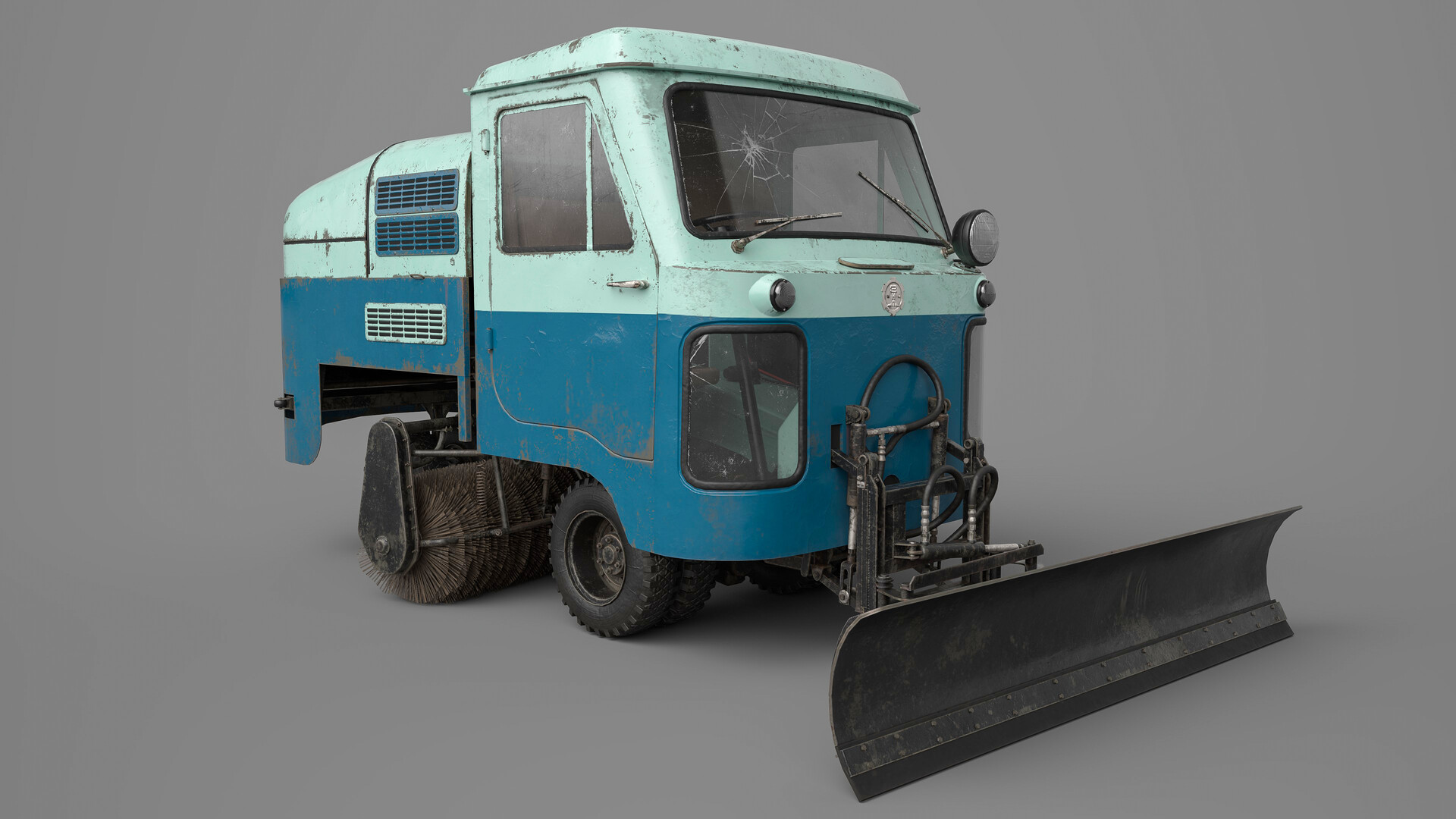 ArtStation - Sidewalk Sweeper