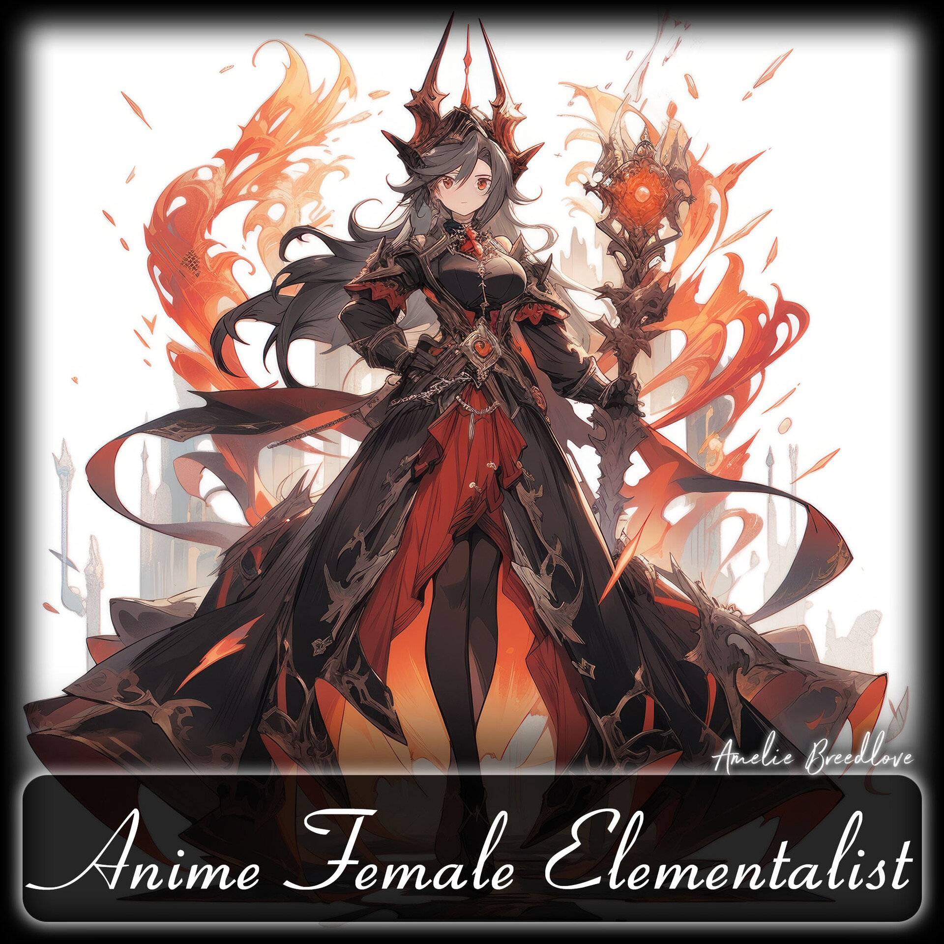 ArtStation - 200 Anime Female Elementalist (Full Body) Reference Pack ...