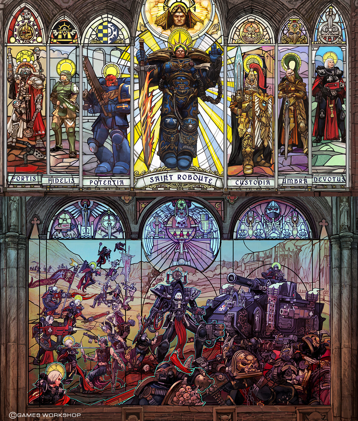 Peter Johnston - Warhammer 40K Stained Glass
