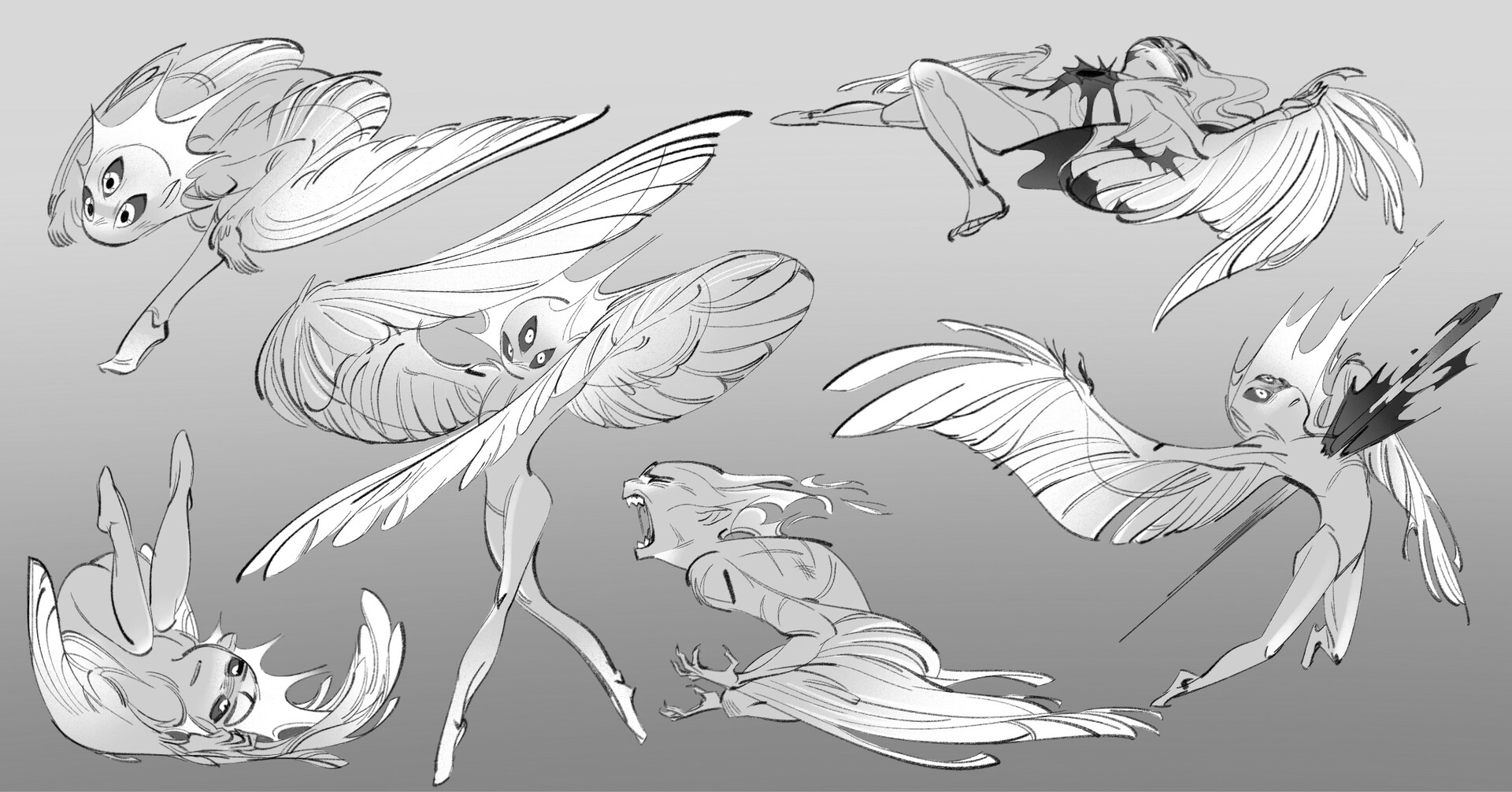 human with wings reference