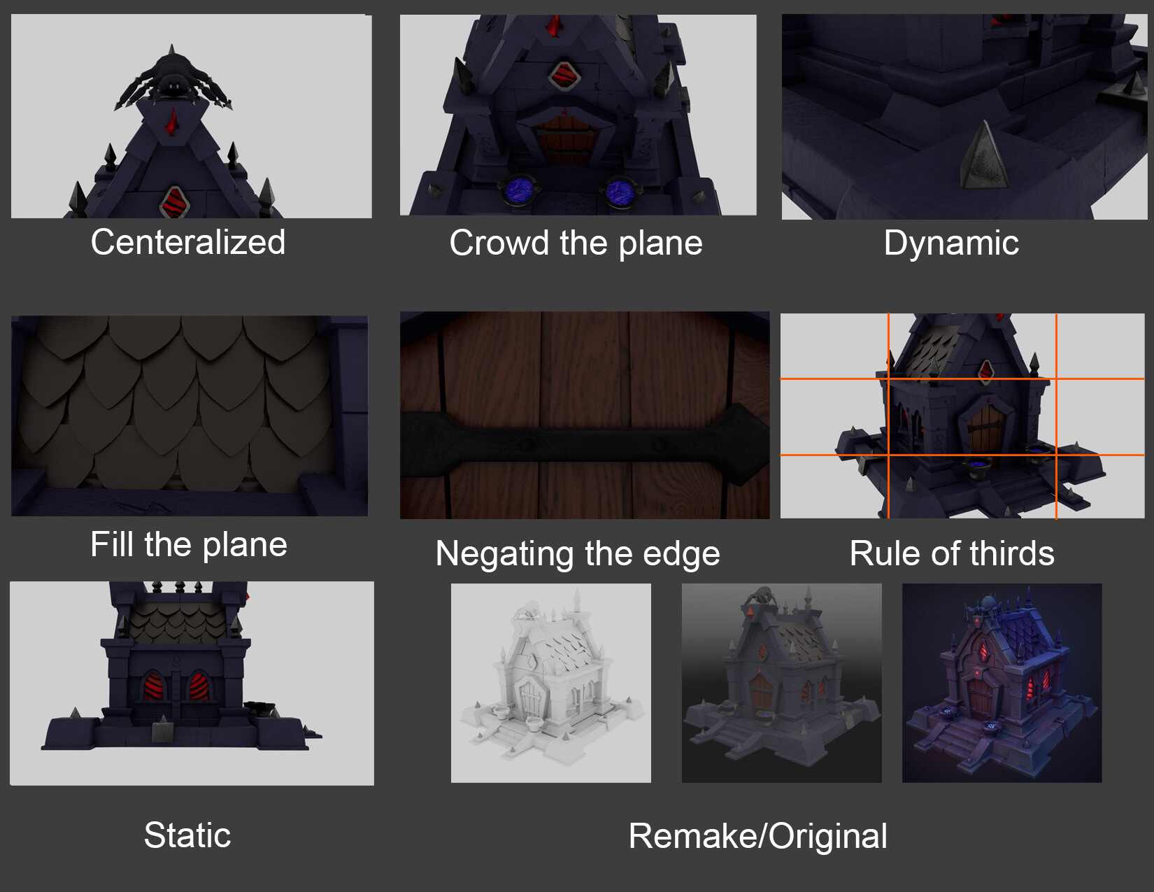 ArtStation - Tomb batch renders compositions