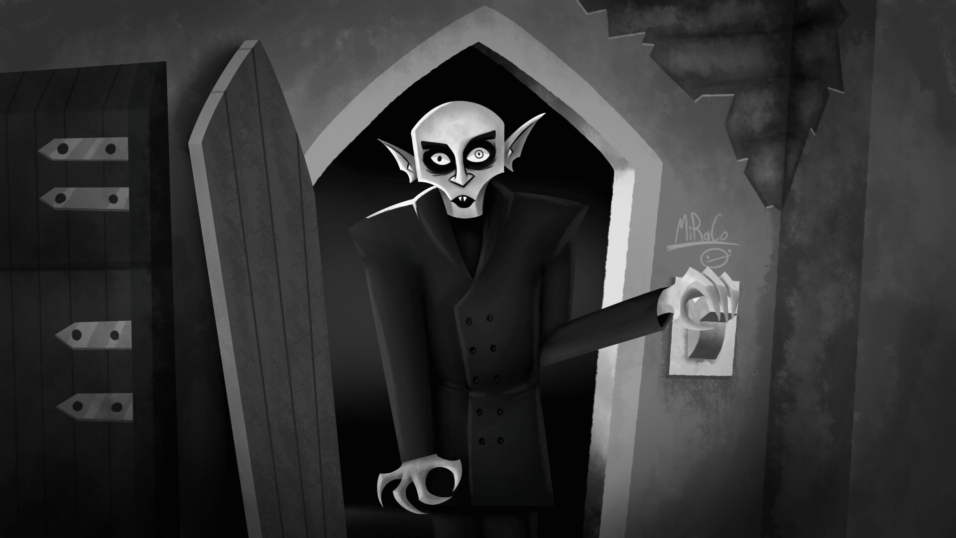 ArtStation - NOSFERATU FLICKERING THE LIGHTS / Reanimated illustration