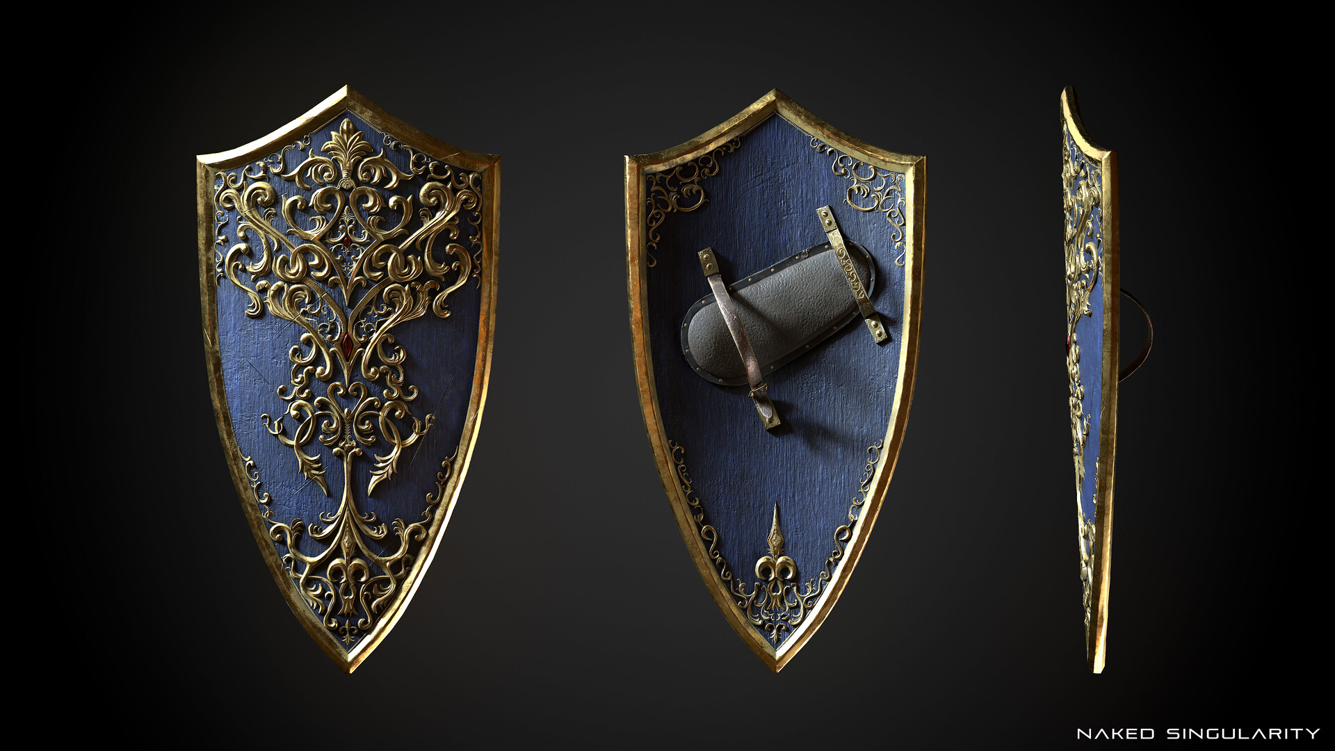 Naked Singularity Studio - Dark fantasy shield | Part 1