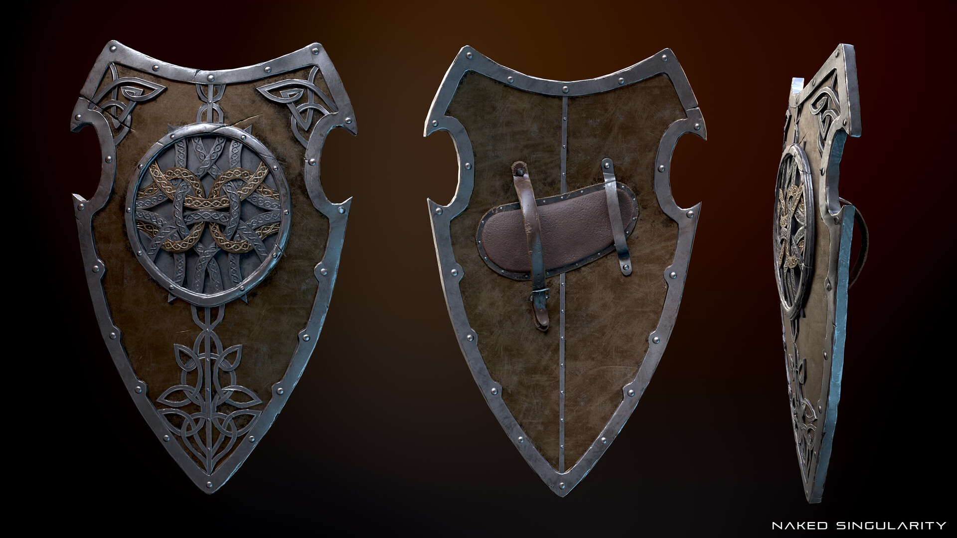 Naked Singularity Studio - Dark fantasy shield | Part 1