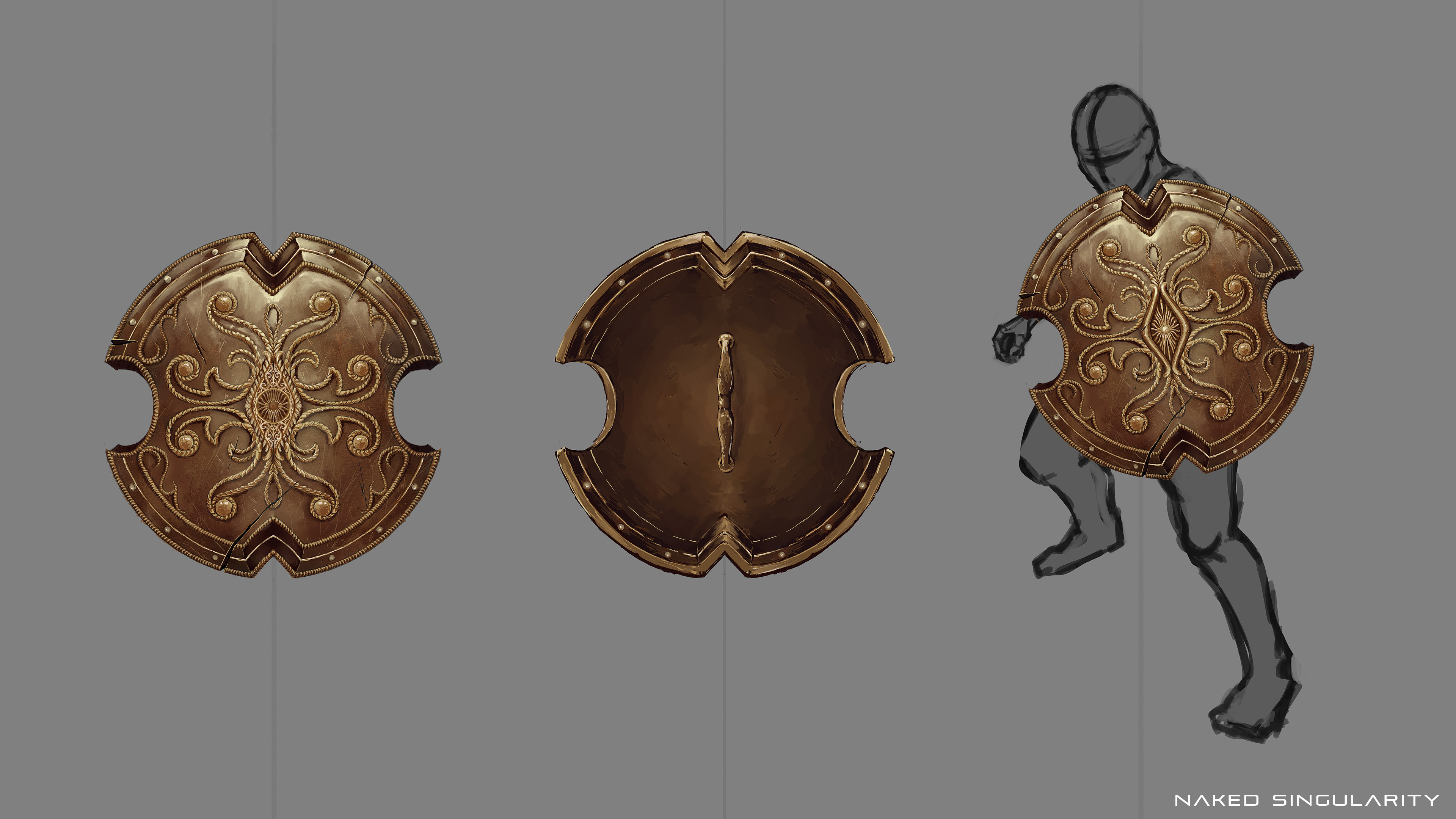 Naked Singularity Studio - Dark fantasy shield | Part 1