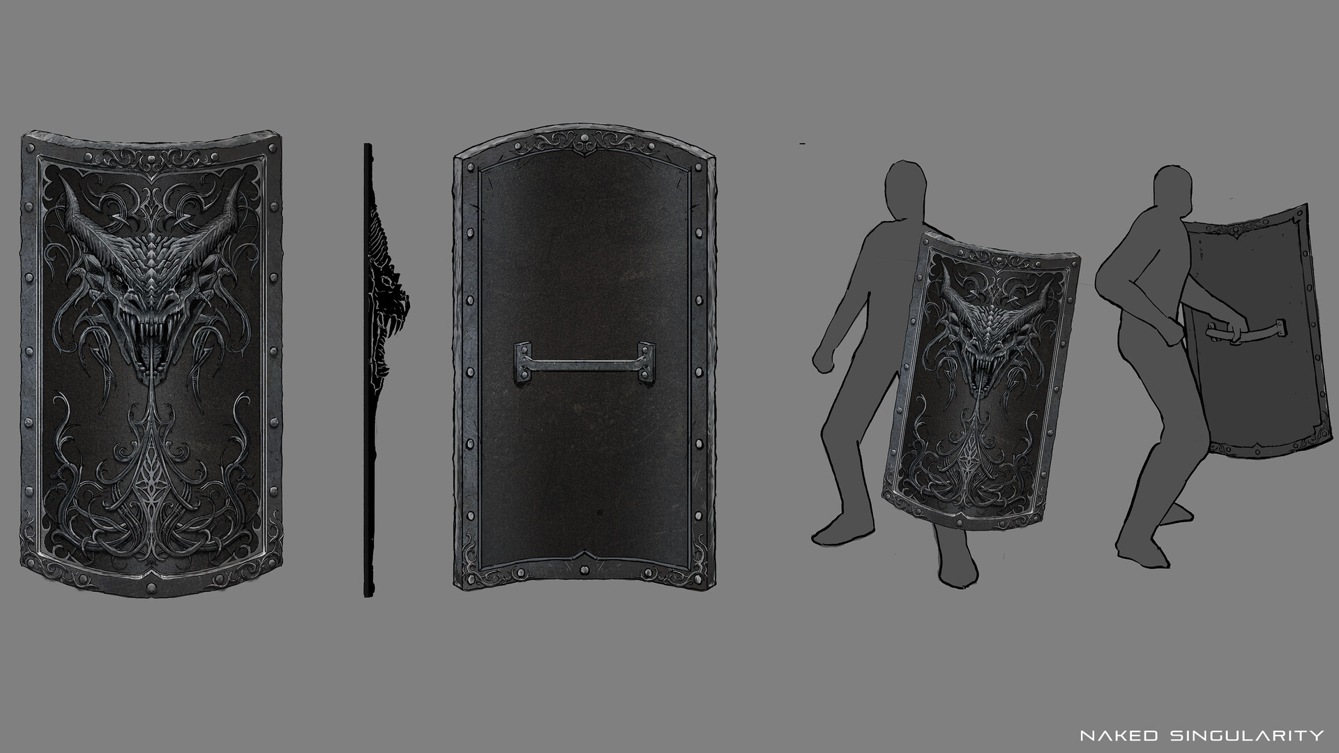 Naked Singularity Studio - Dark fantasy shield | Part 1