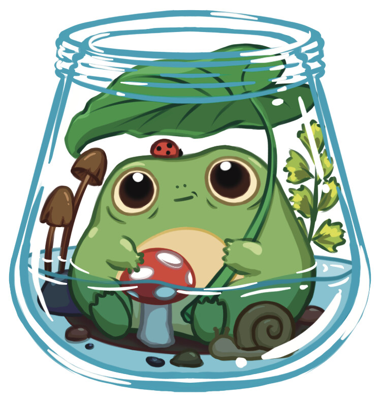 ArtStation - Frog in Jar