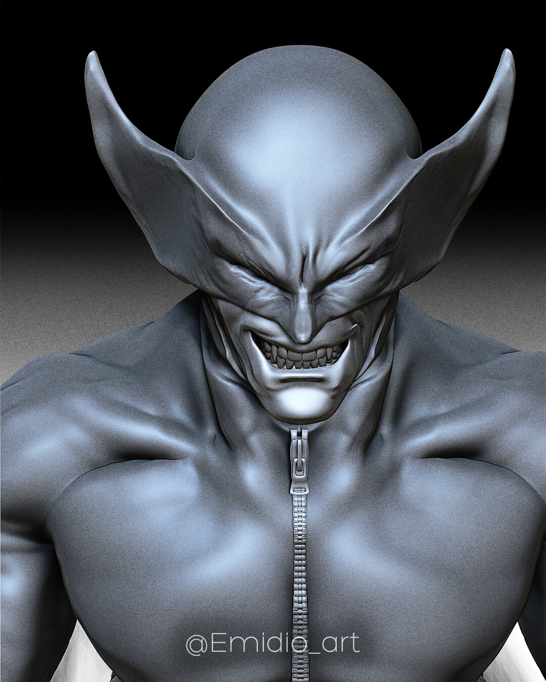 ArtStation - Wolverine various expression zbrush sculpt