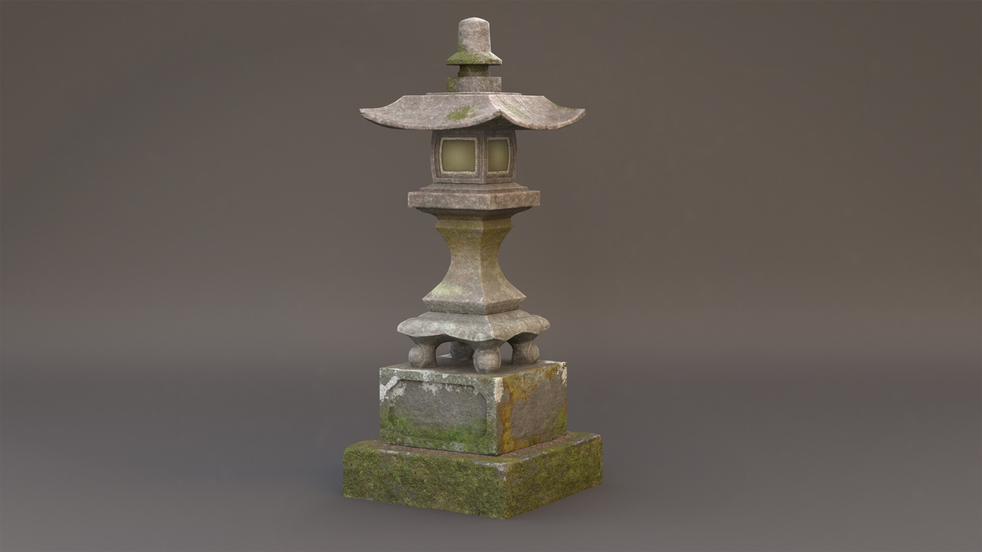 ArtStation - Japanese Stone Lantern (tōrō)