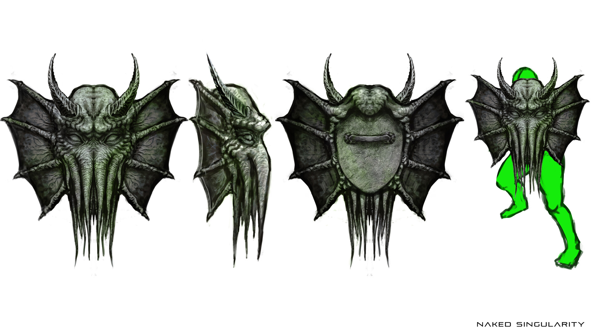 Naked Singularity Studio - Dark fantasy shield | Part 2