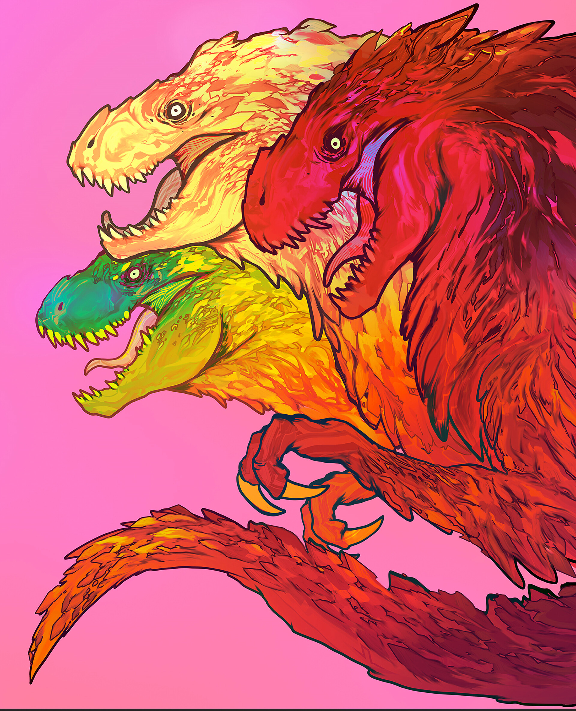 Zacama, Primal Calamity by Bastien Grivet : r/ImaginaryBeasts