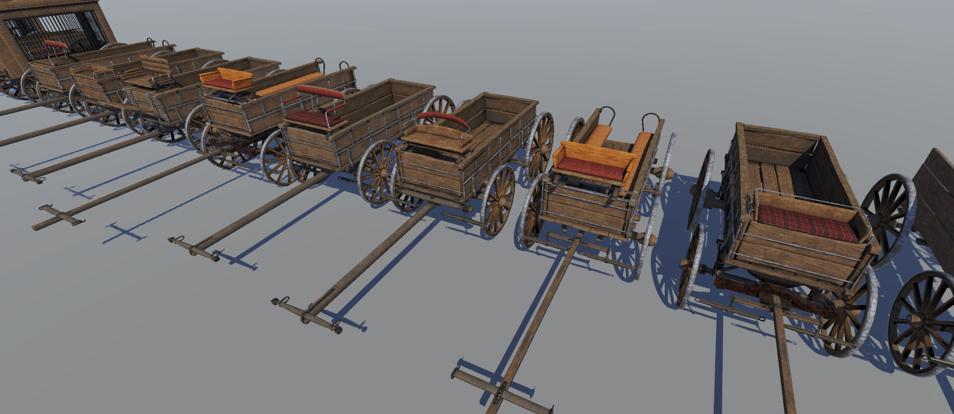 Ismail Burak Cendik - Modular Wild West Wagon System with Blender and ...