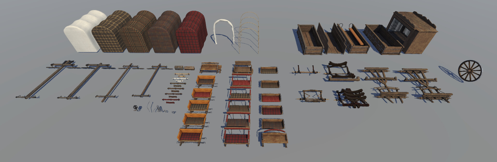 Ismail Burak Cendik - Modular Wild West Wagon System with Blender and ...