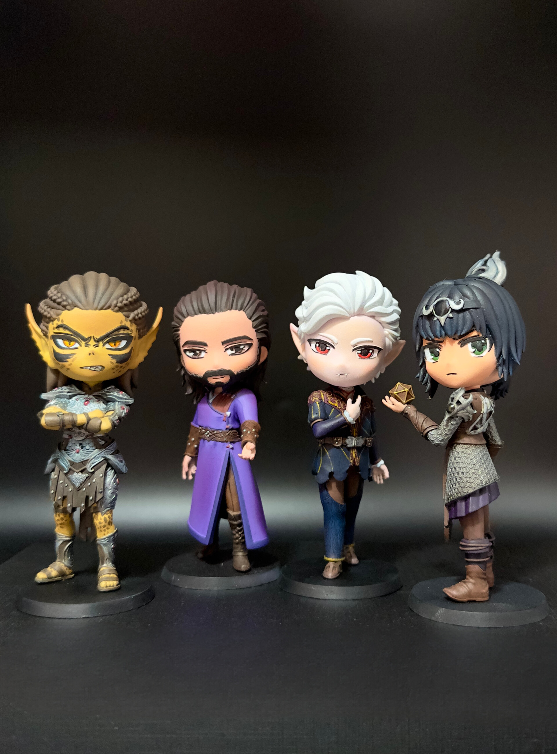ArtStation - Chibi Adventure Party (BG3) painted 3dprint