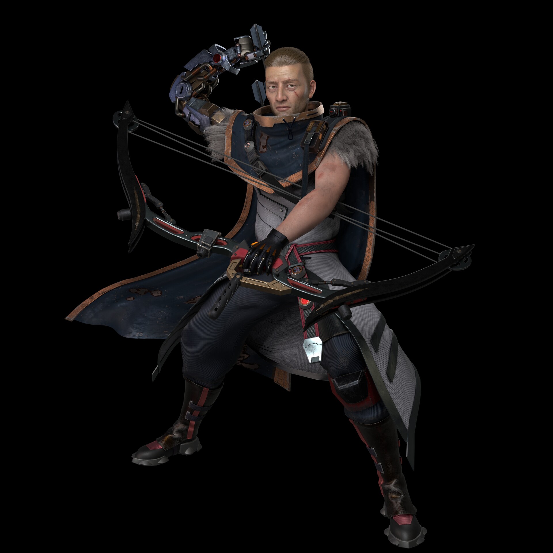 ArtStation - Mechanical arm archer