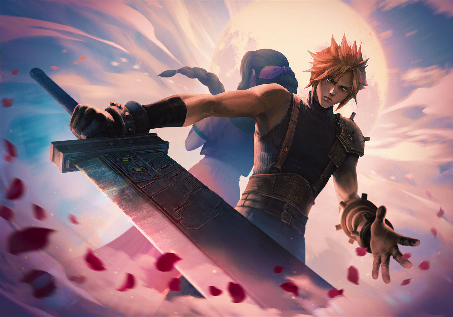 Yousun Cho - FF7 Cloud fan art