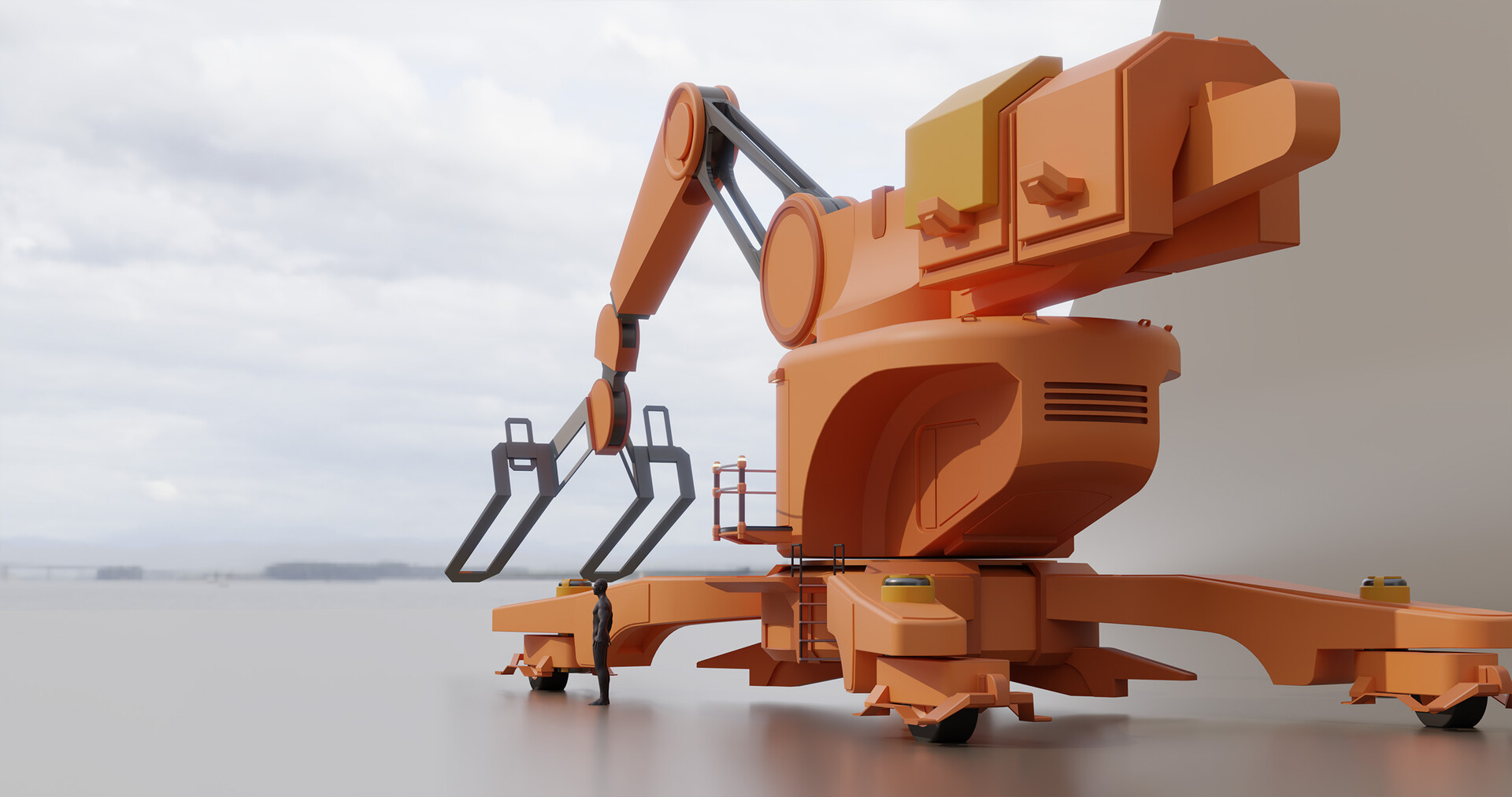 ArtStation - Mech Crane - Blender Test