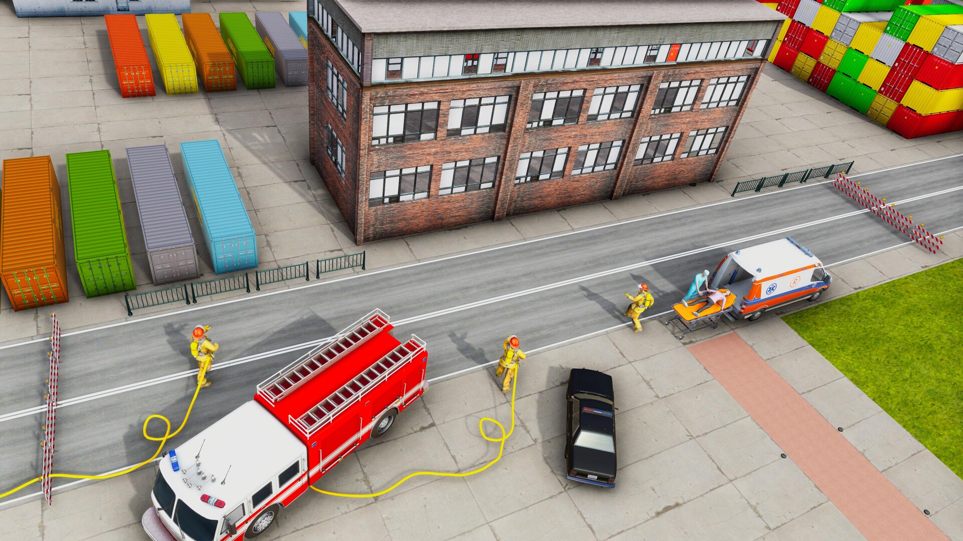 ArtStation - Fire Fighter Game 3D Renders