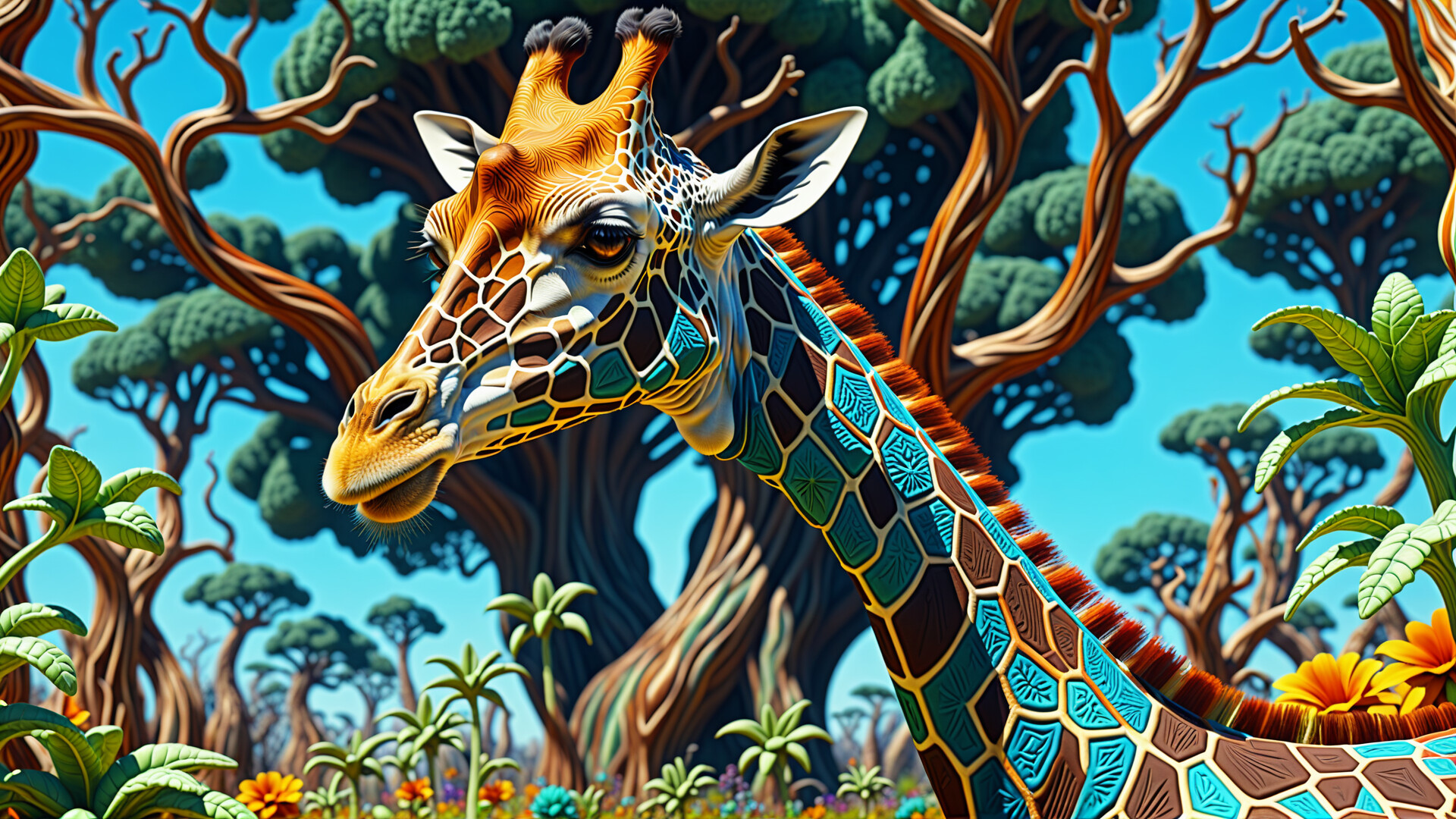 ArtStation - giraffe