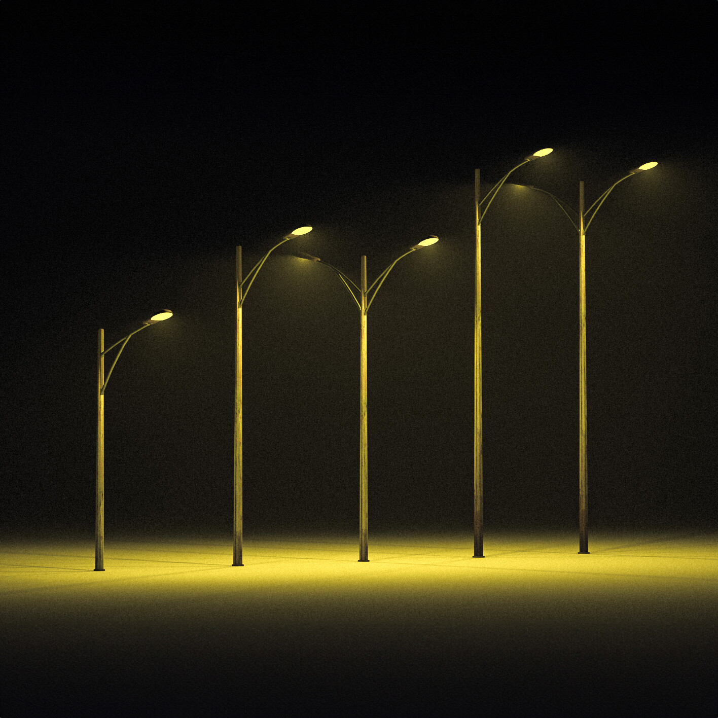 ArtStation - Sodium Vapor Street Lights