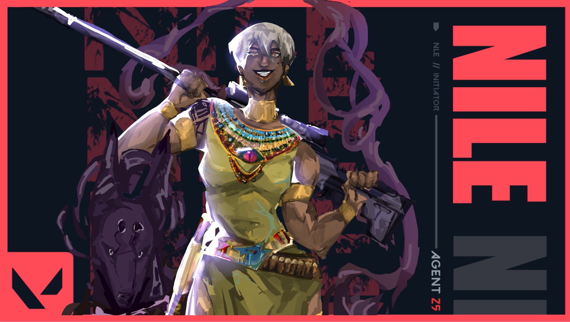 ArtStation - AGENT NILE: Valorant fan agent