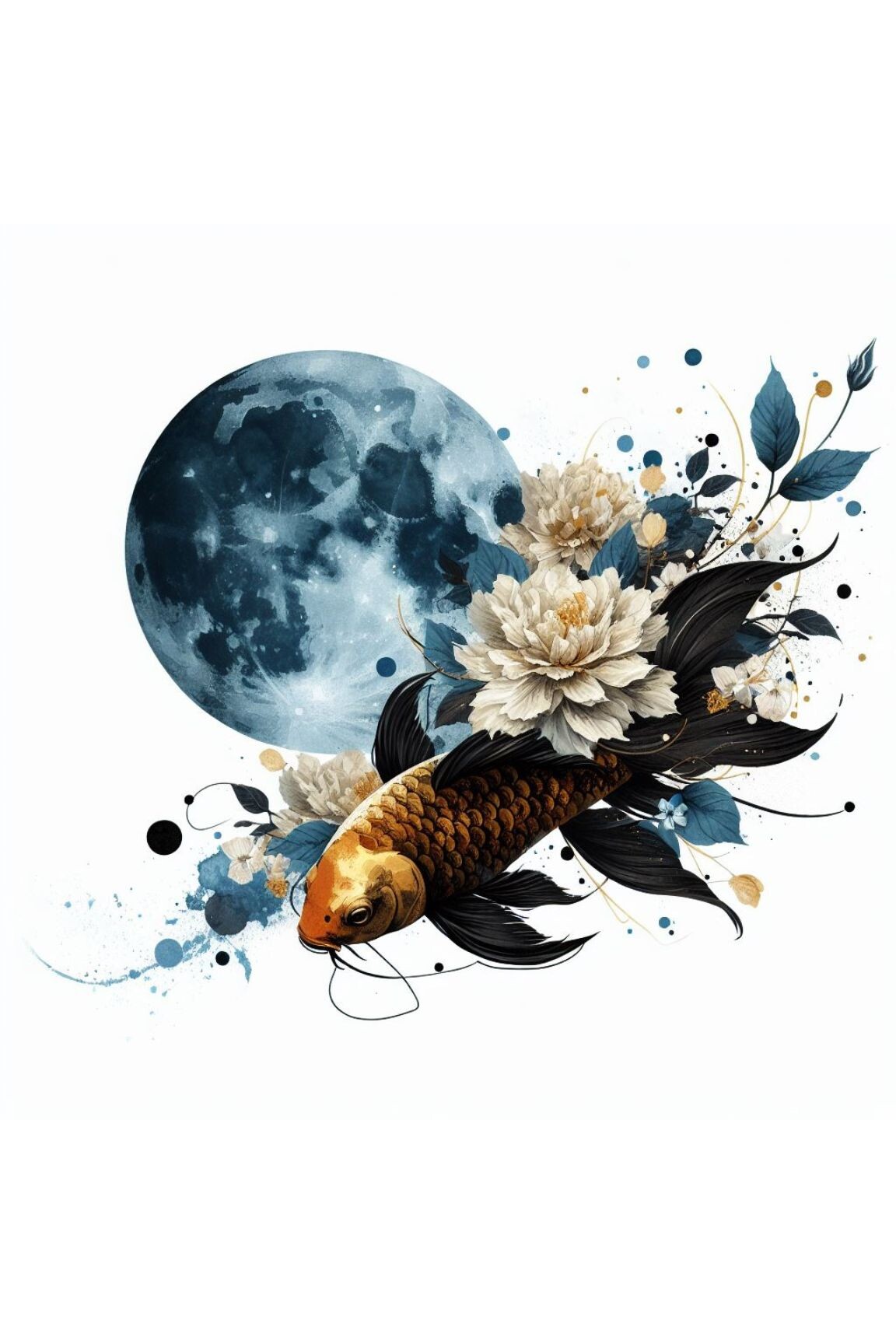 ArtStation - Koi Fish Abstract Artwork