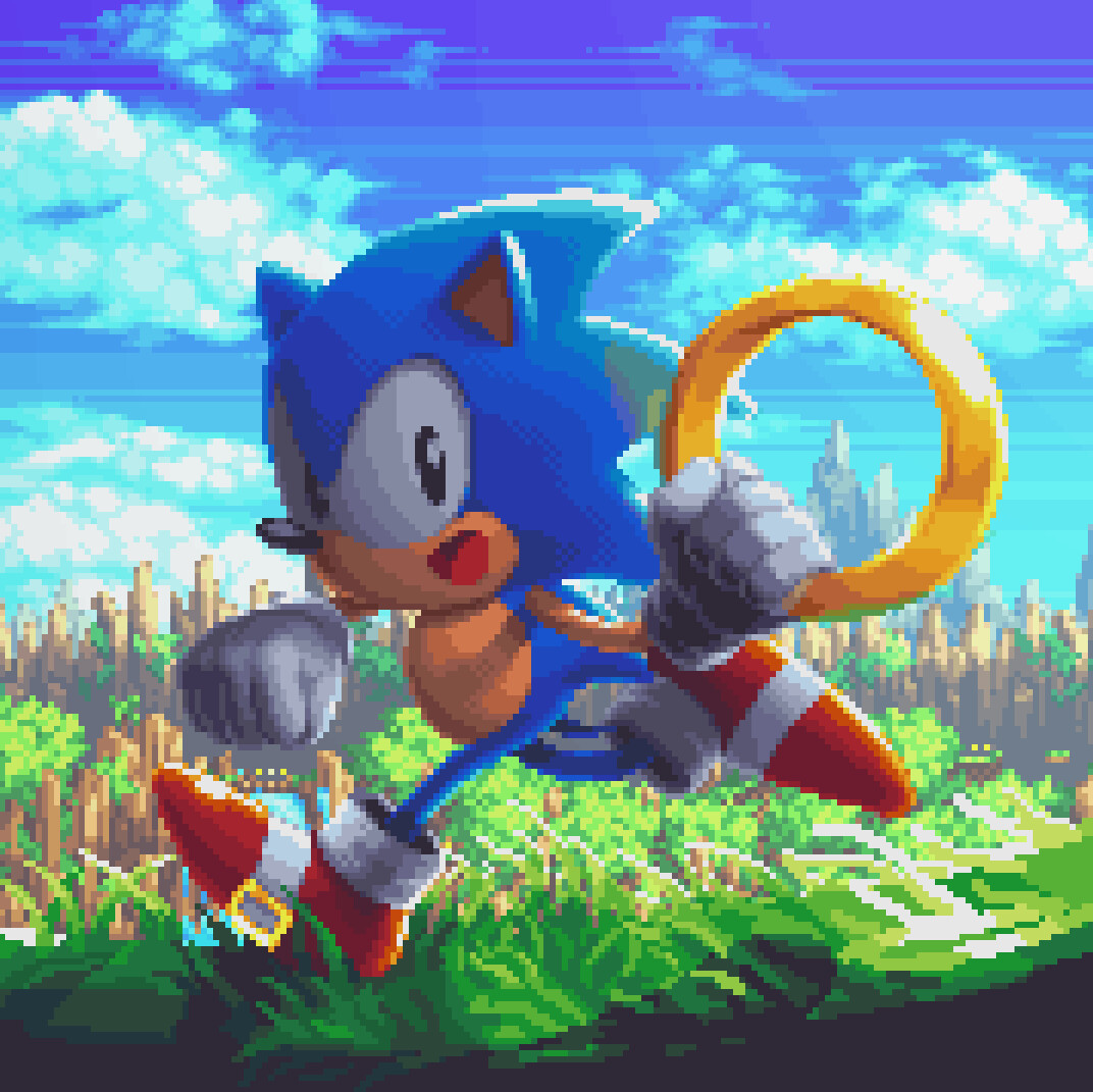 Lapper - Artist & Editor - "Viridescent Slopes" - Classic Sonic Pixel ...