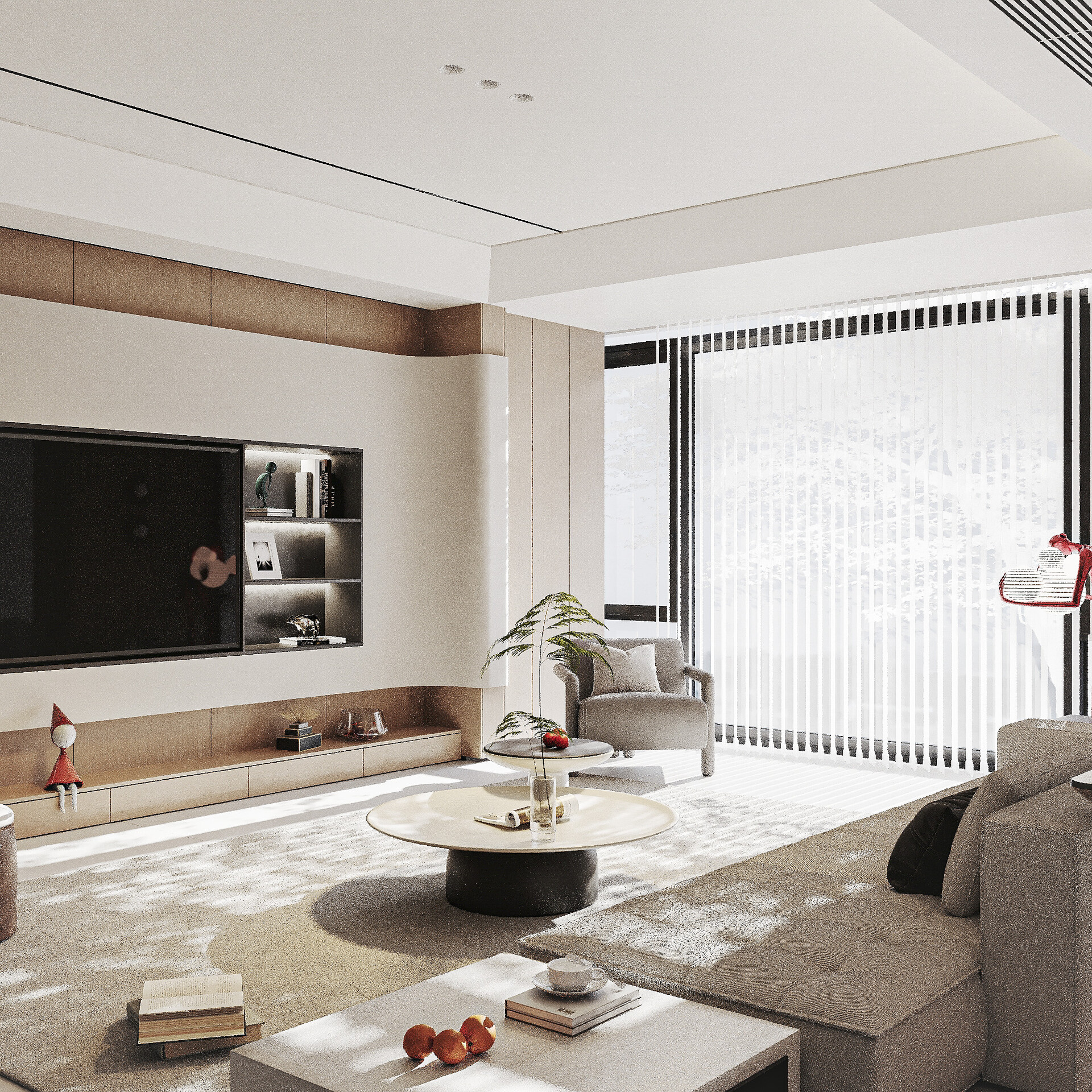 Archviz Hub - Design and Visualize Your Ideas - Modern living room 07