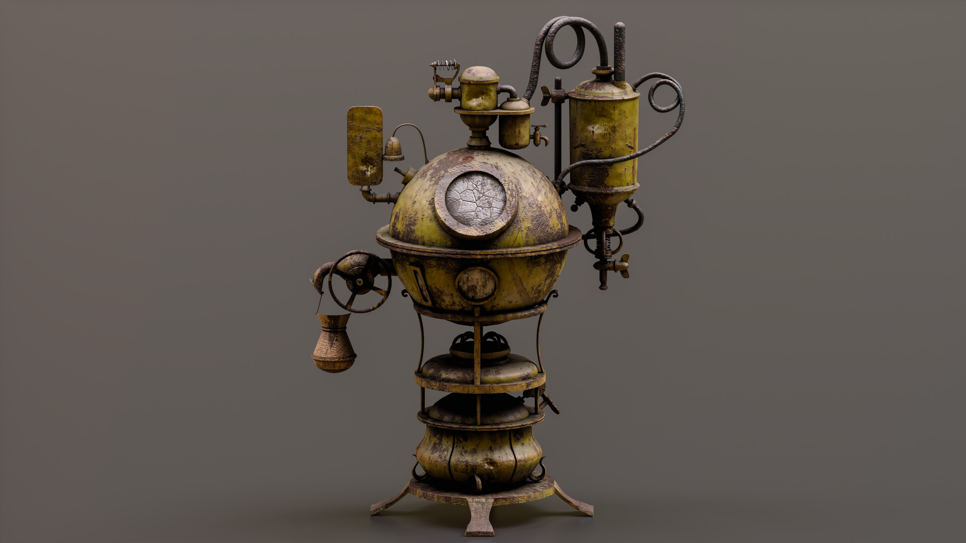 ArtStation - vintage distillation apparatus.