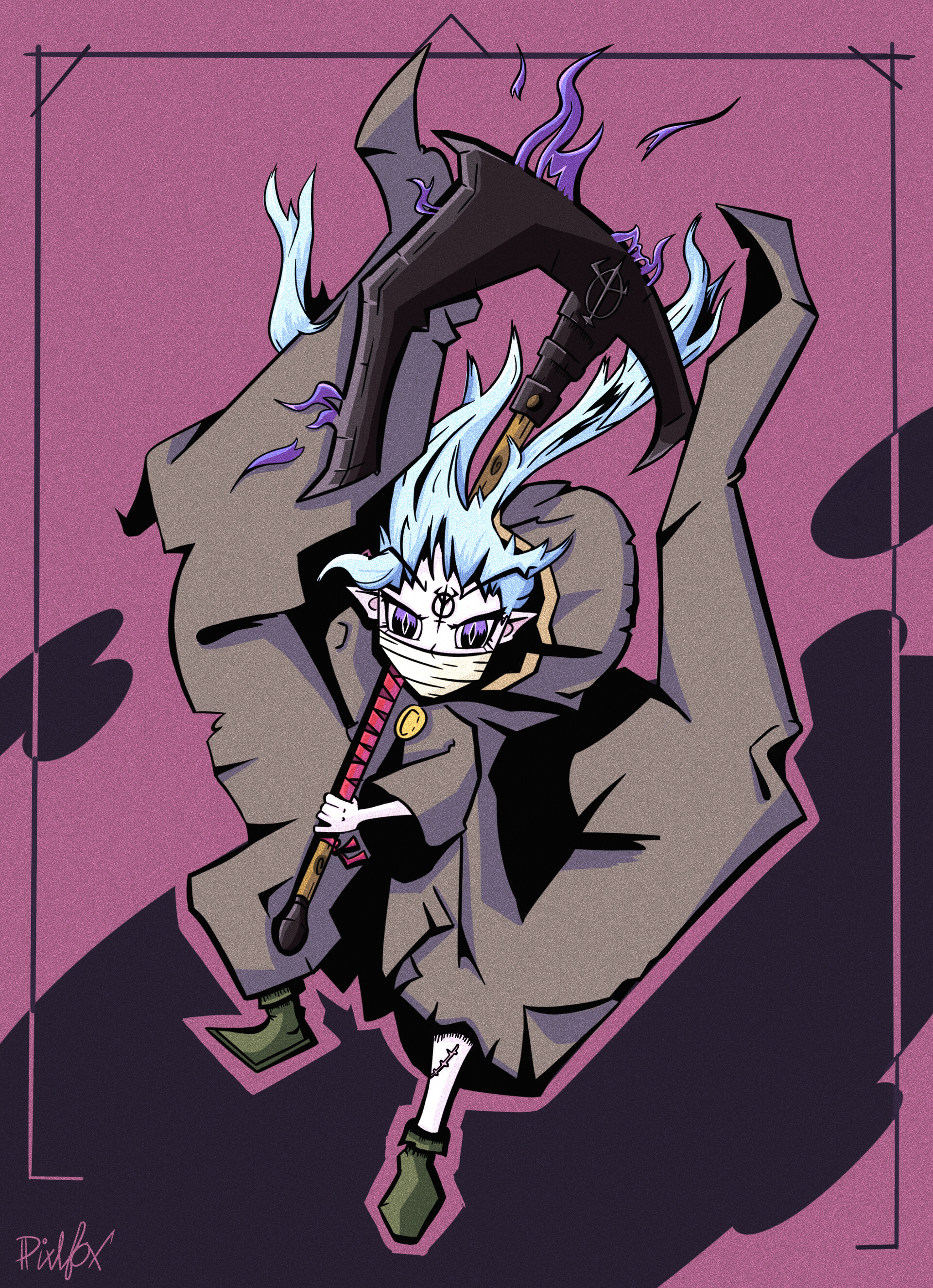 ArtStation - Girl With The Cursed Axe