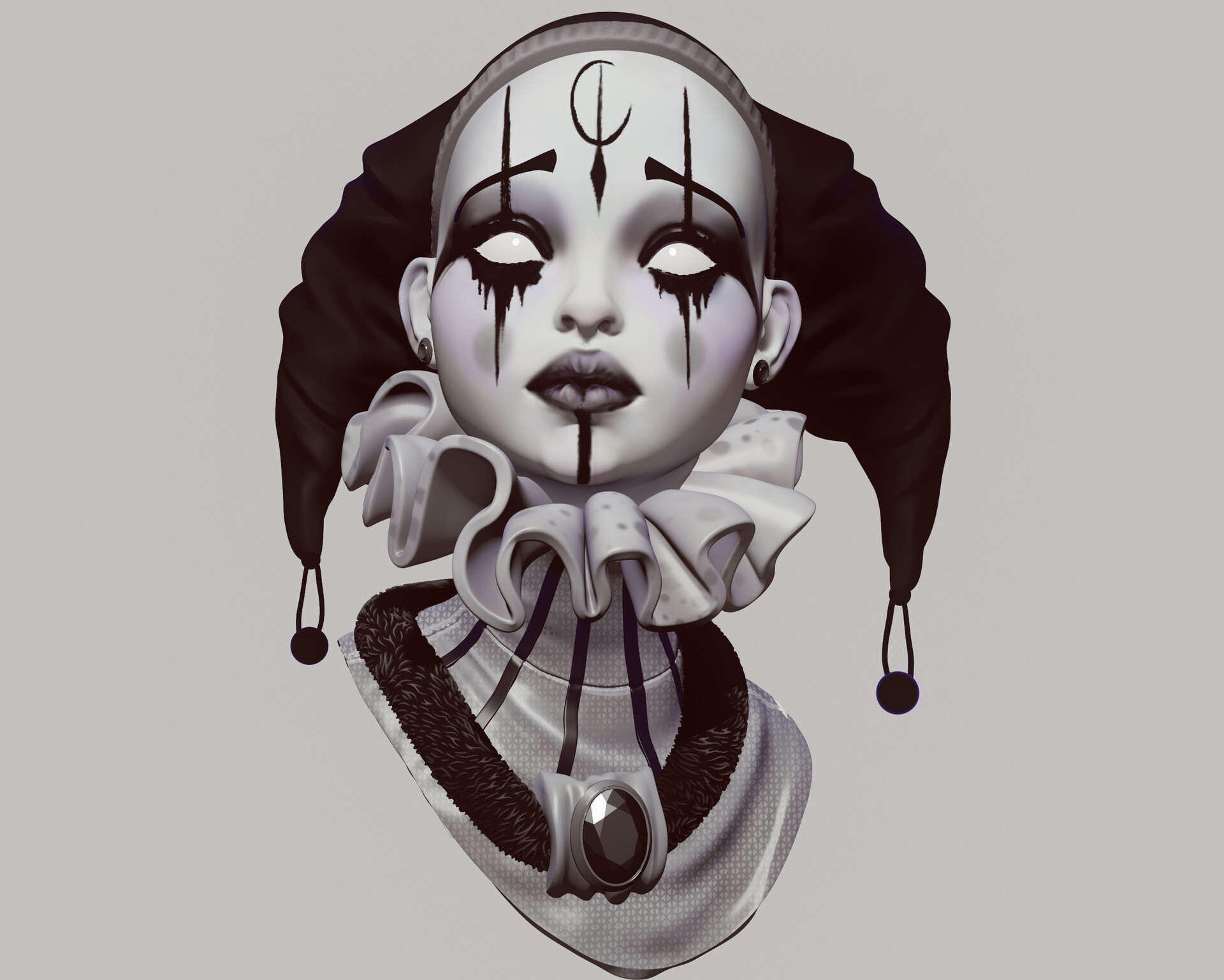 ArtStation - Non-smiling girl