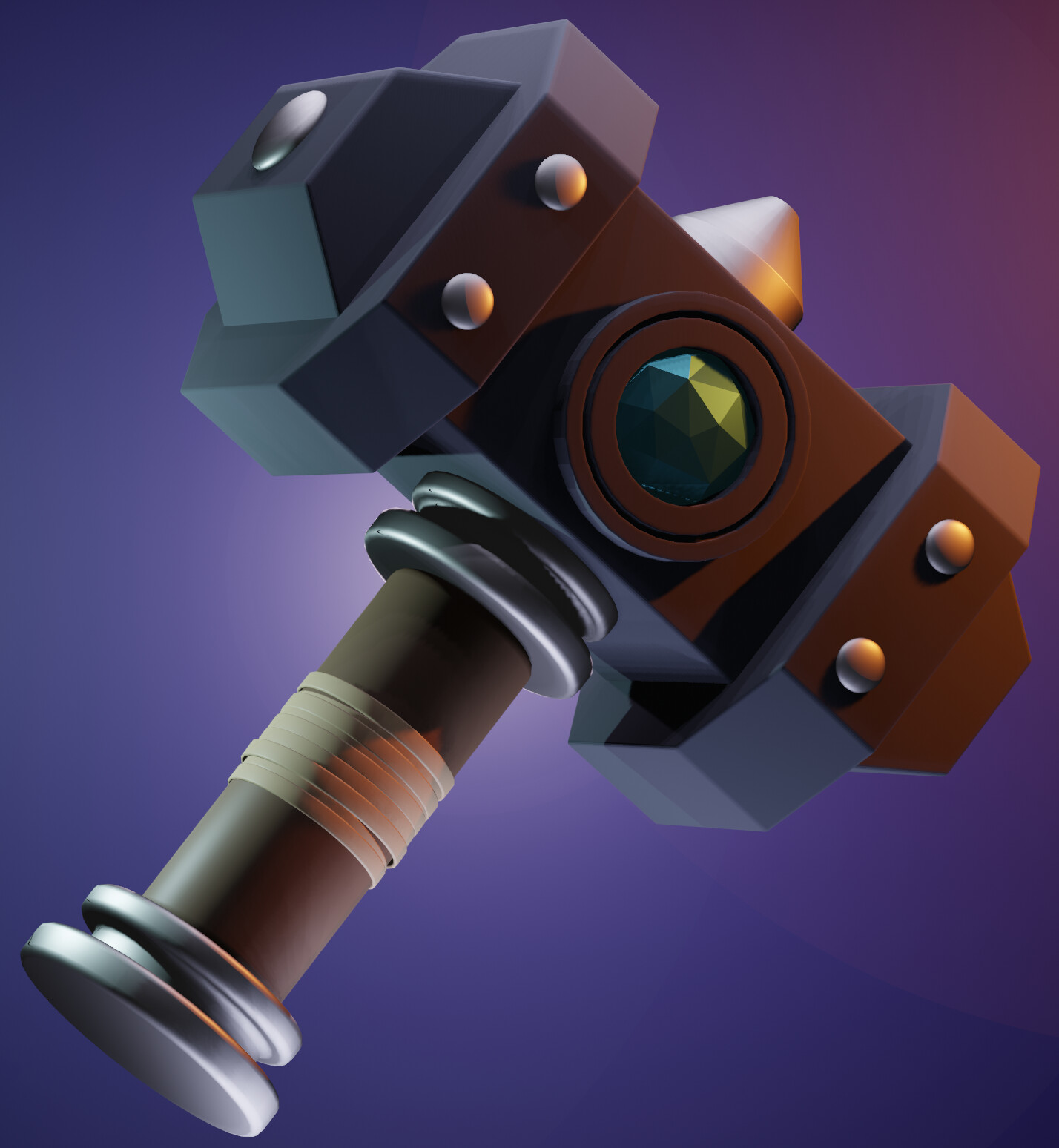 ArtStation - Low Poly Hammer