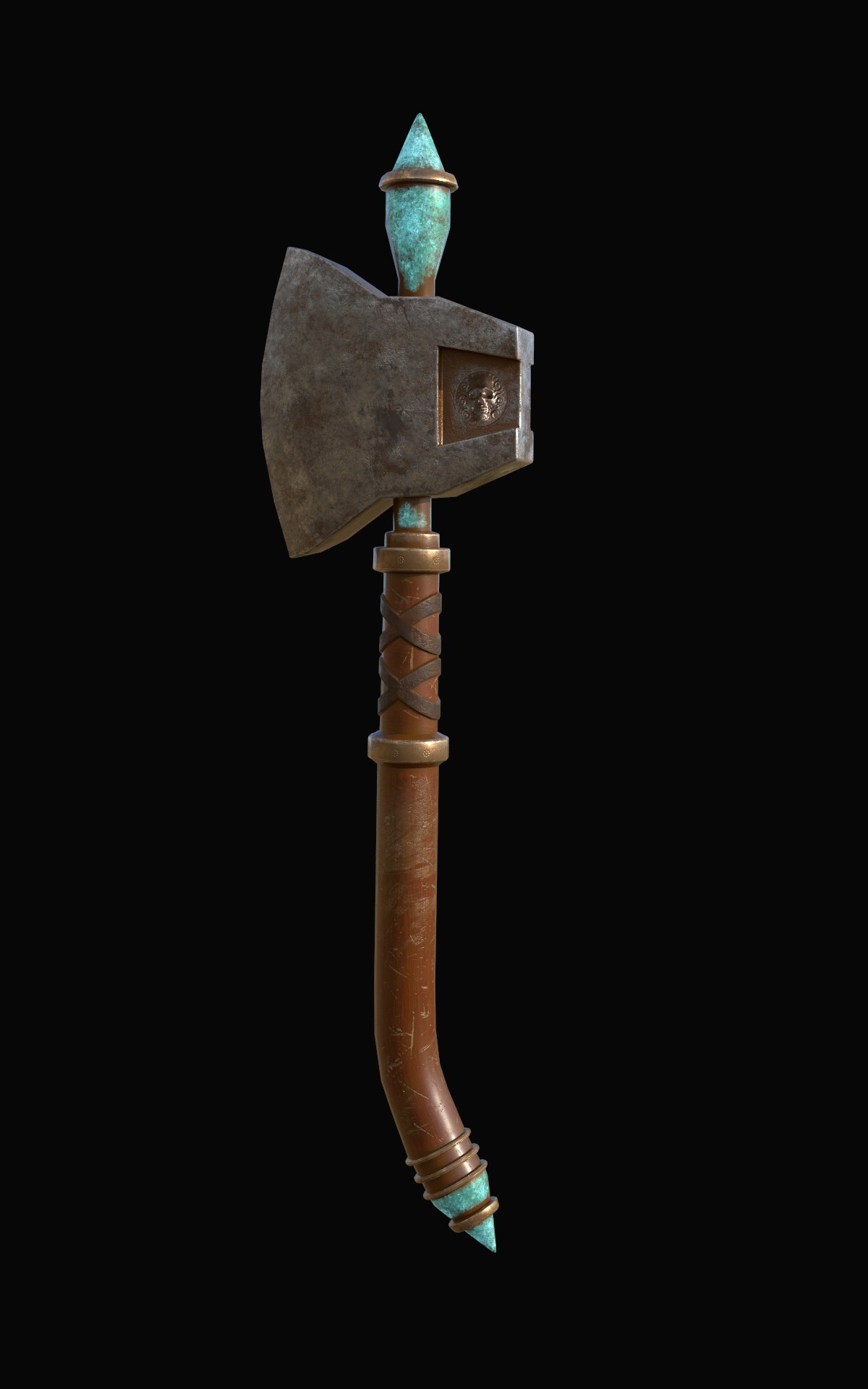 Nijin G Krishnan - HQ Prop Axe - For AAA Games - UDIM Tile UV