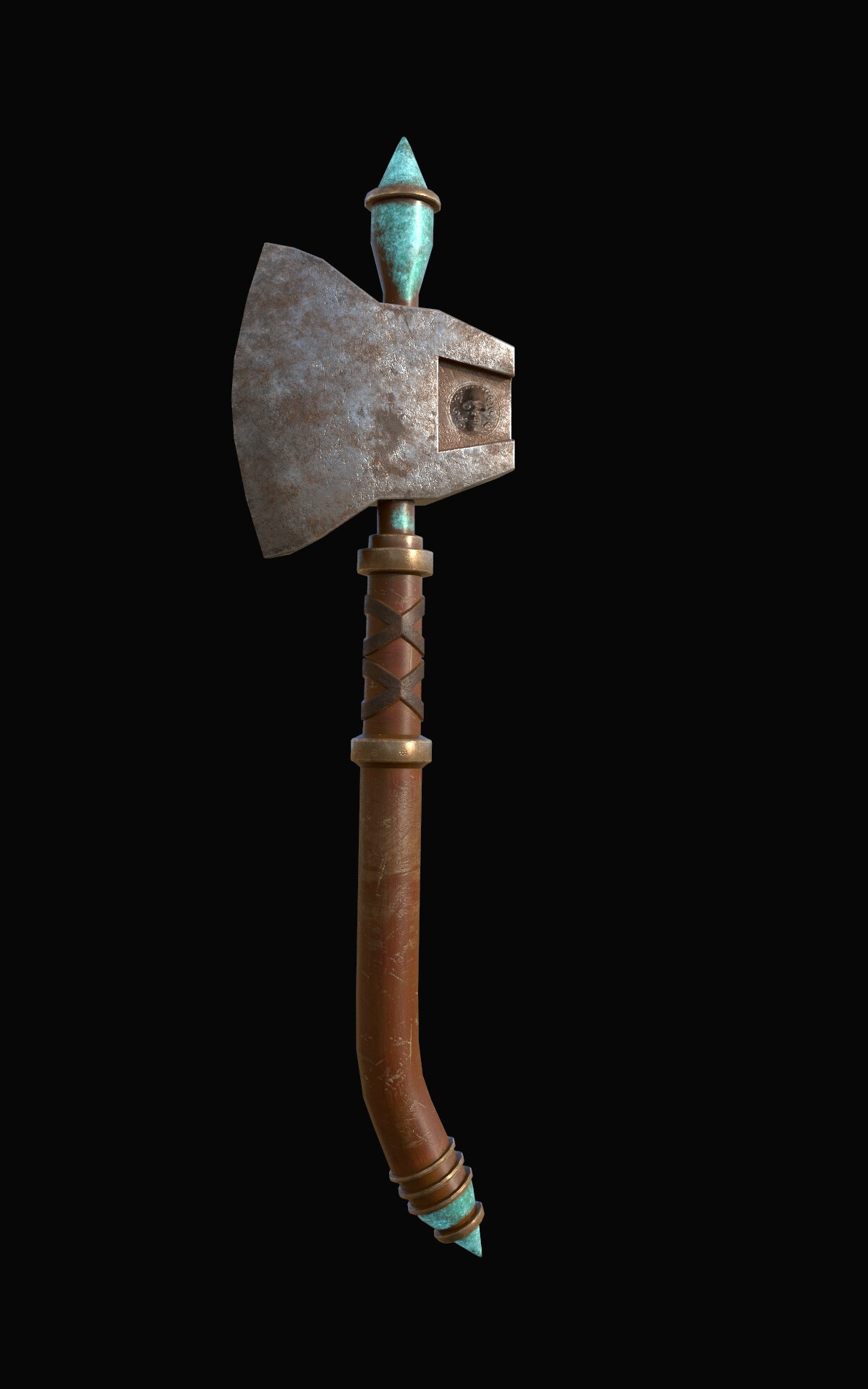 Nijin G Krishnan - HQ Prop Axe - For AAA Games - UDIM Tile UV