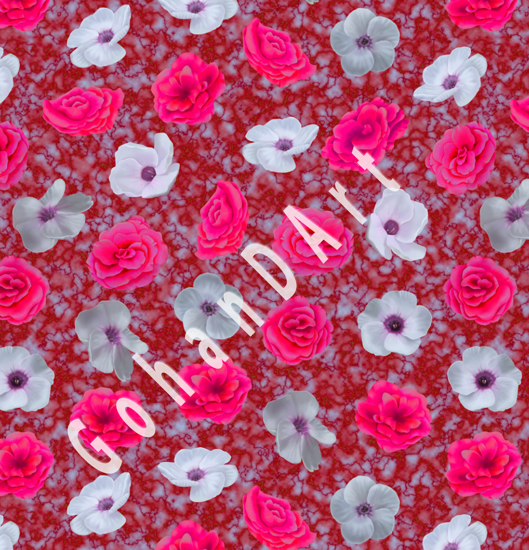 ArtStation - Multi-Layered Roses Pattern 1