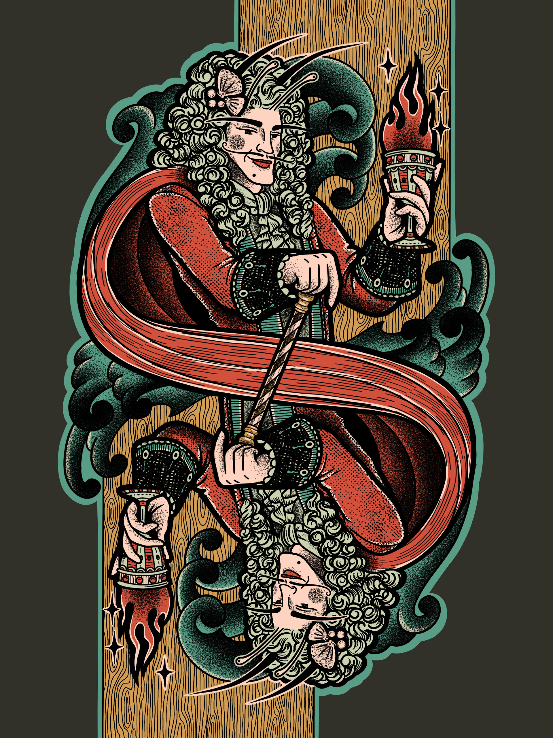 ArtStation - pirate playing cards illustration