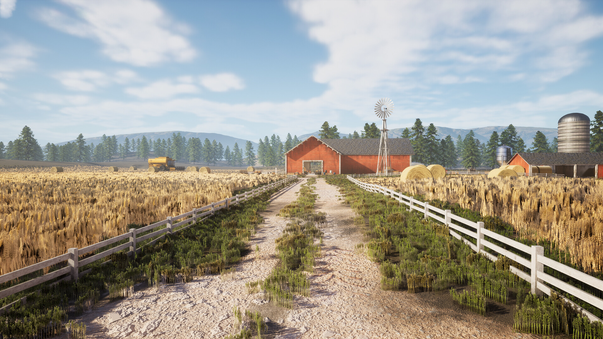 ArtStation - US country Side farm