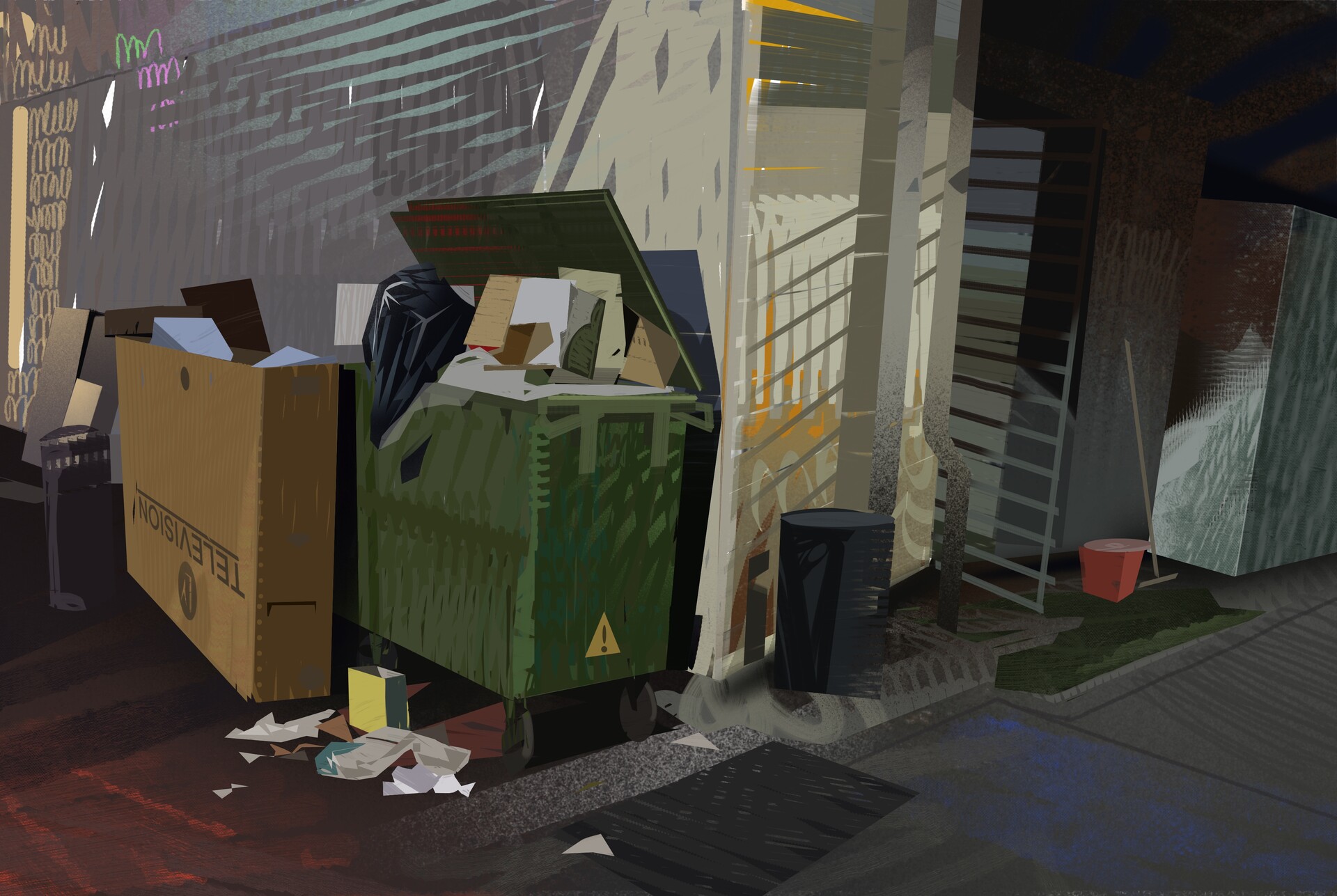 ArtStation - Garbage. Quick draw