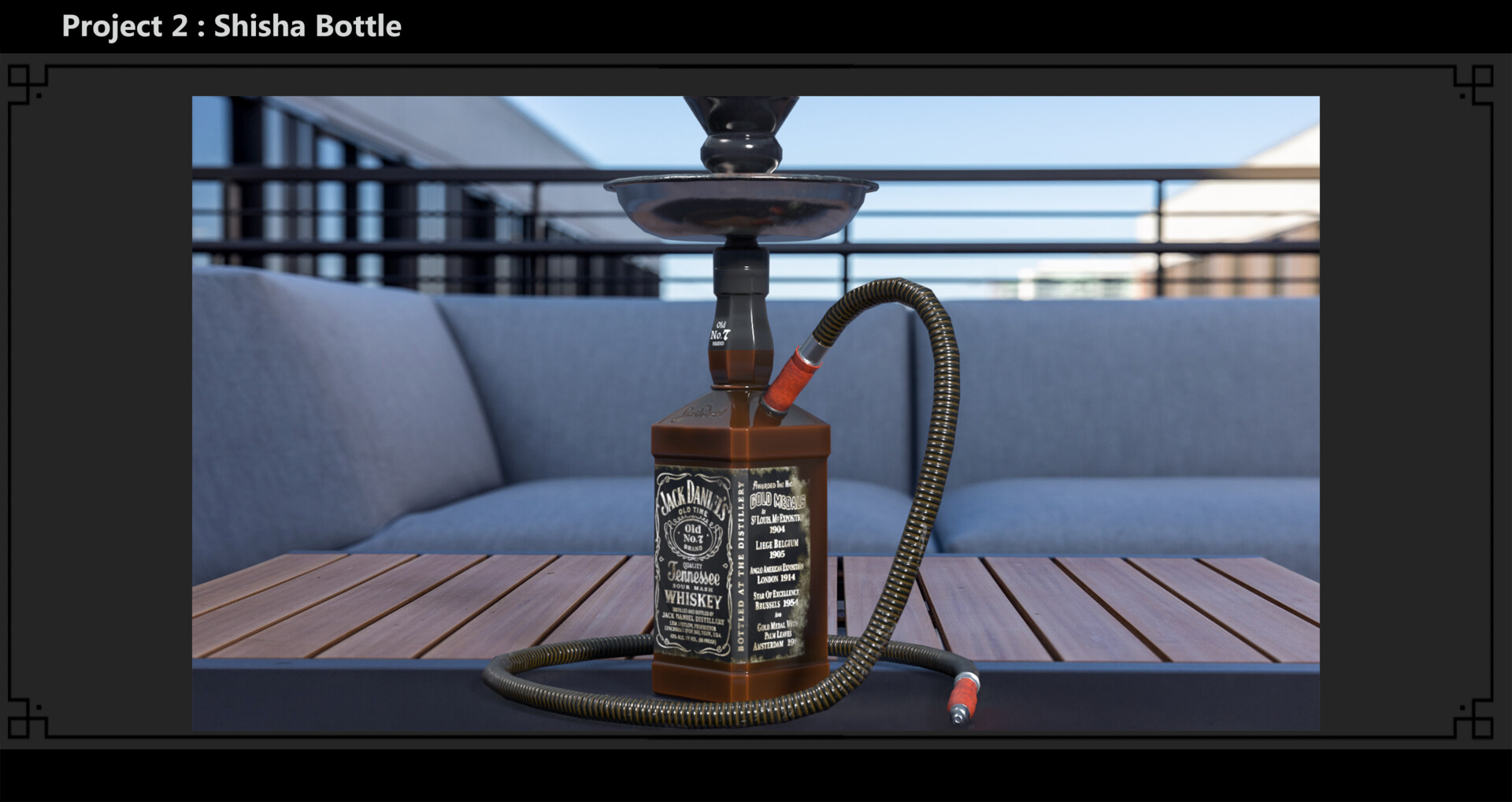 Sam Zhi Hao - Shisha Bottle Game prop