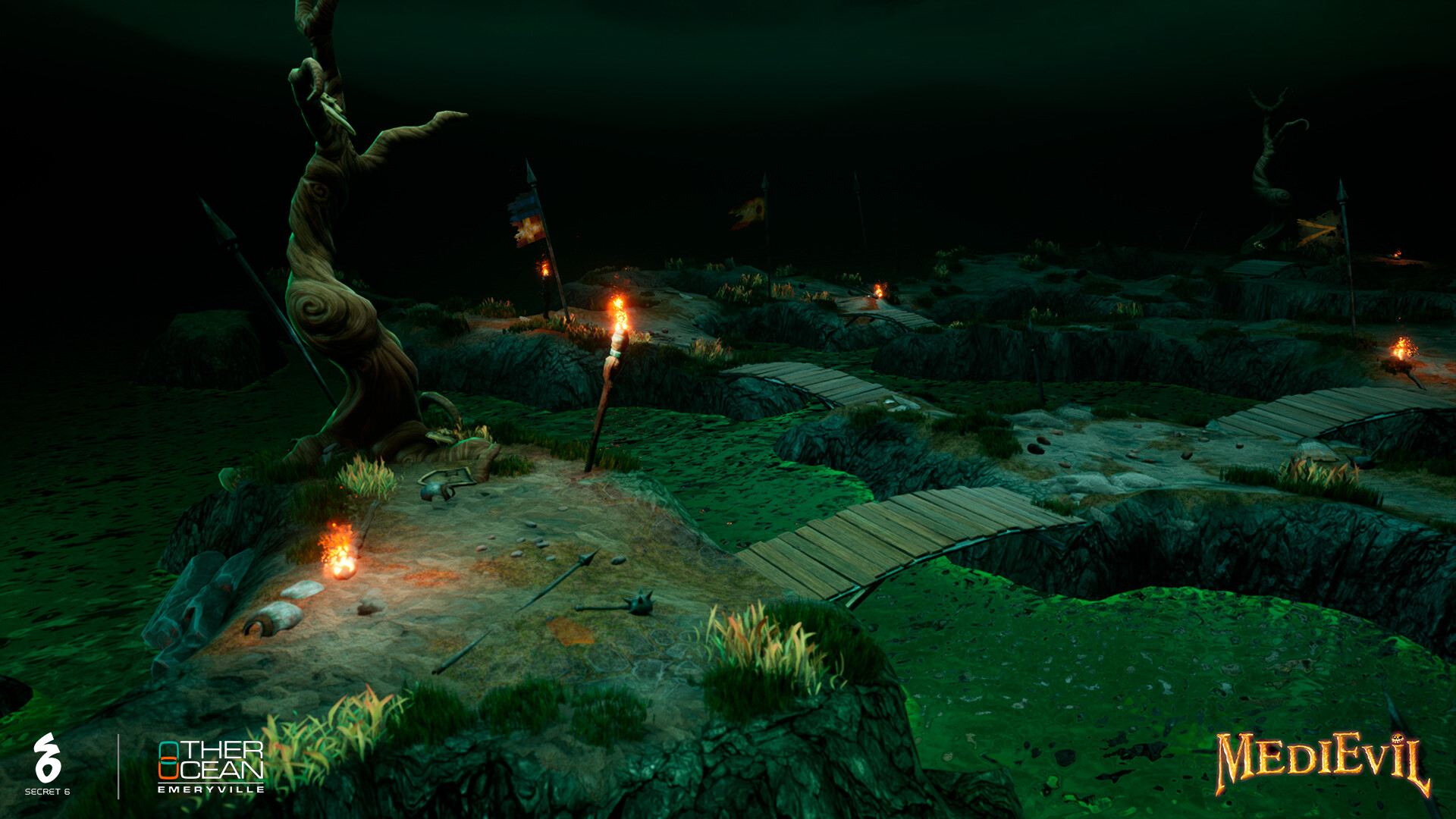 Secret 6 - MediEvil | Environment Level Art - Pools of Ancient Dead