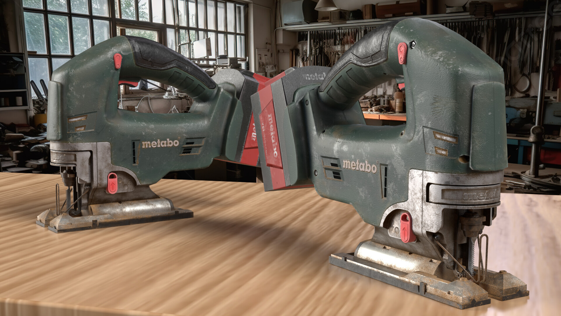 ArtStation - Metabo Cordless Jig Saw game prop