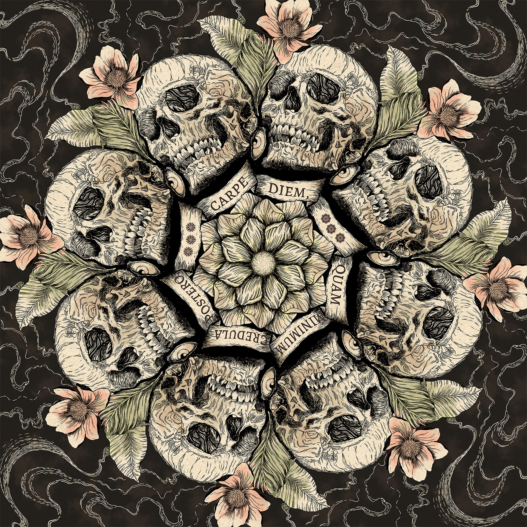 Flora.Ars- Isabel M - skull mandala