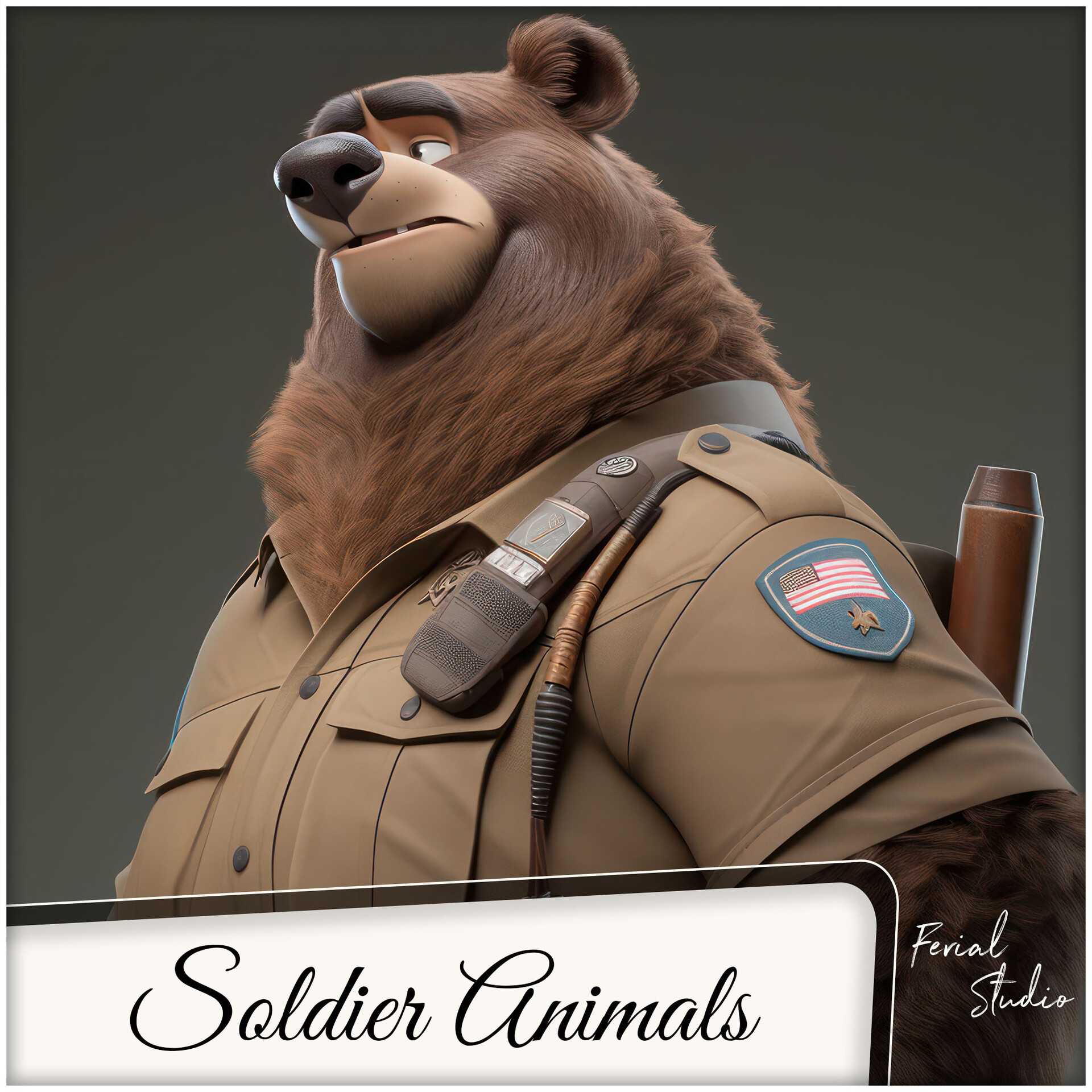 ArtStation - 🔹270 Soldier Animals - Stylized Character Reference Image ...