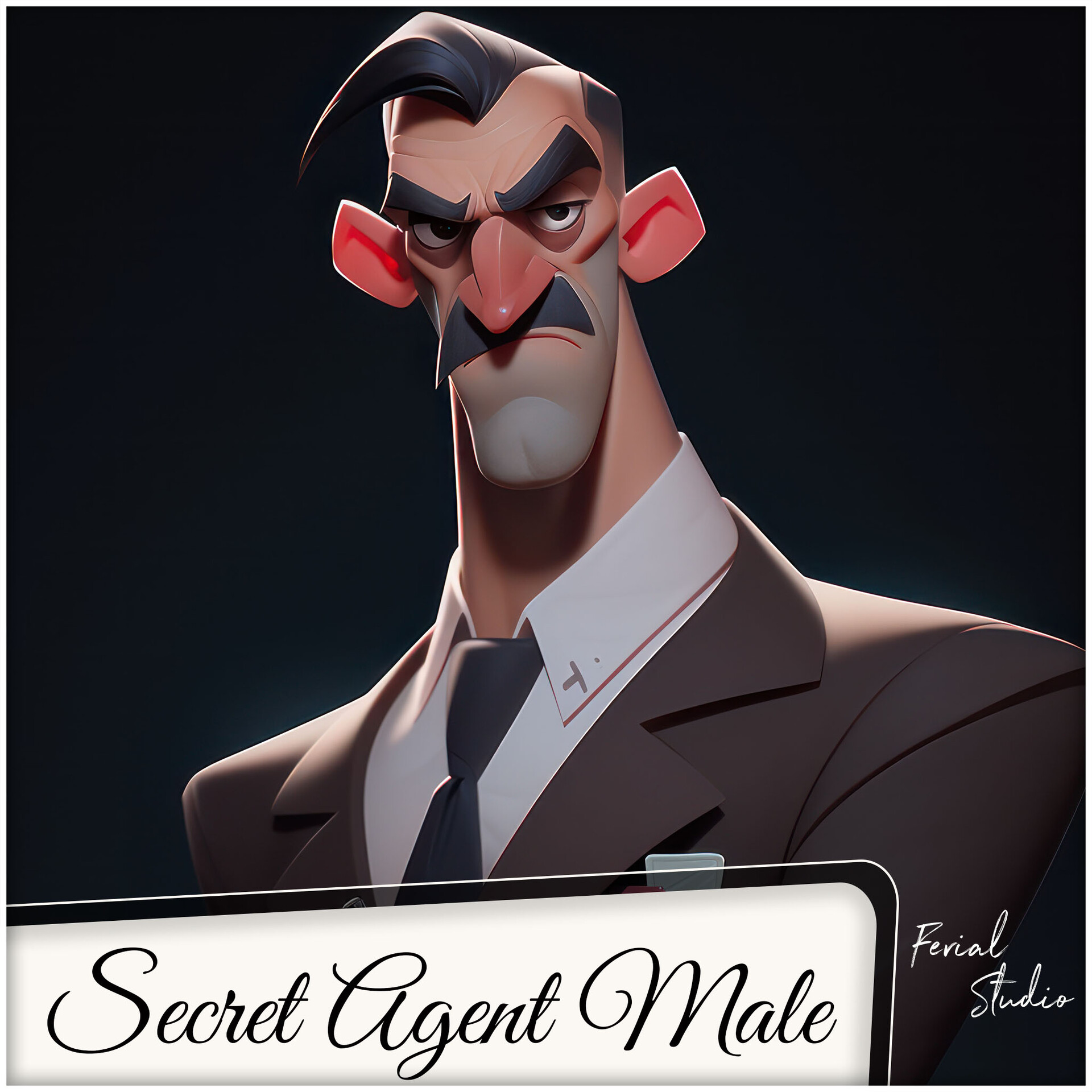 ArtStation - 🔹210 Secret Agent Male - Stylized Character Reference ...